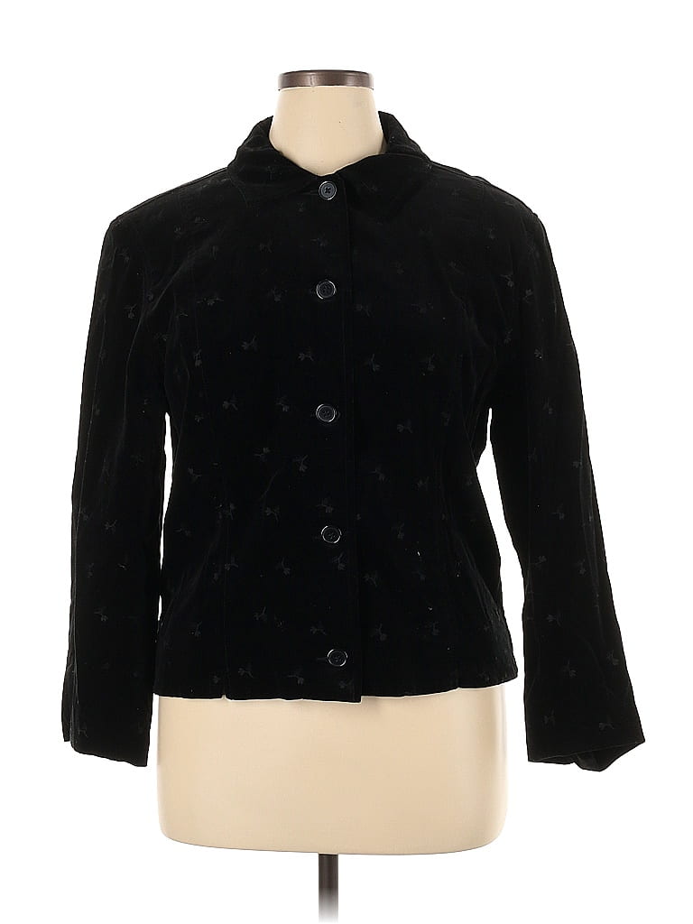 AT 100% Cotton Black Jacket Size XL - 60% off | ThredUp