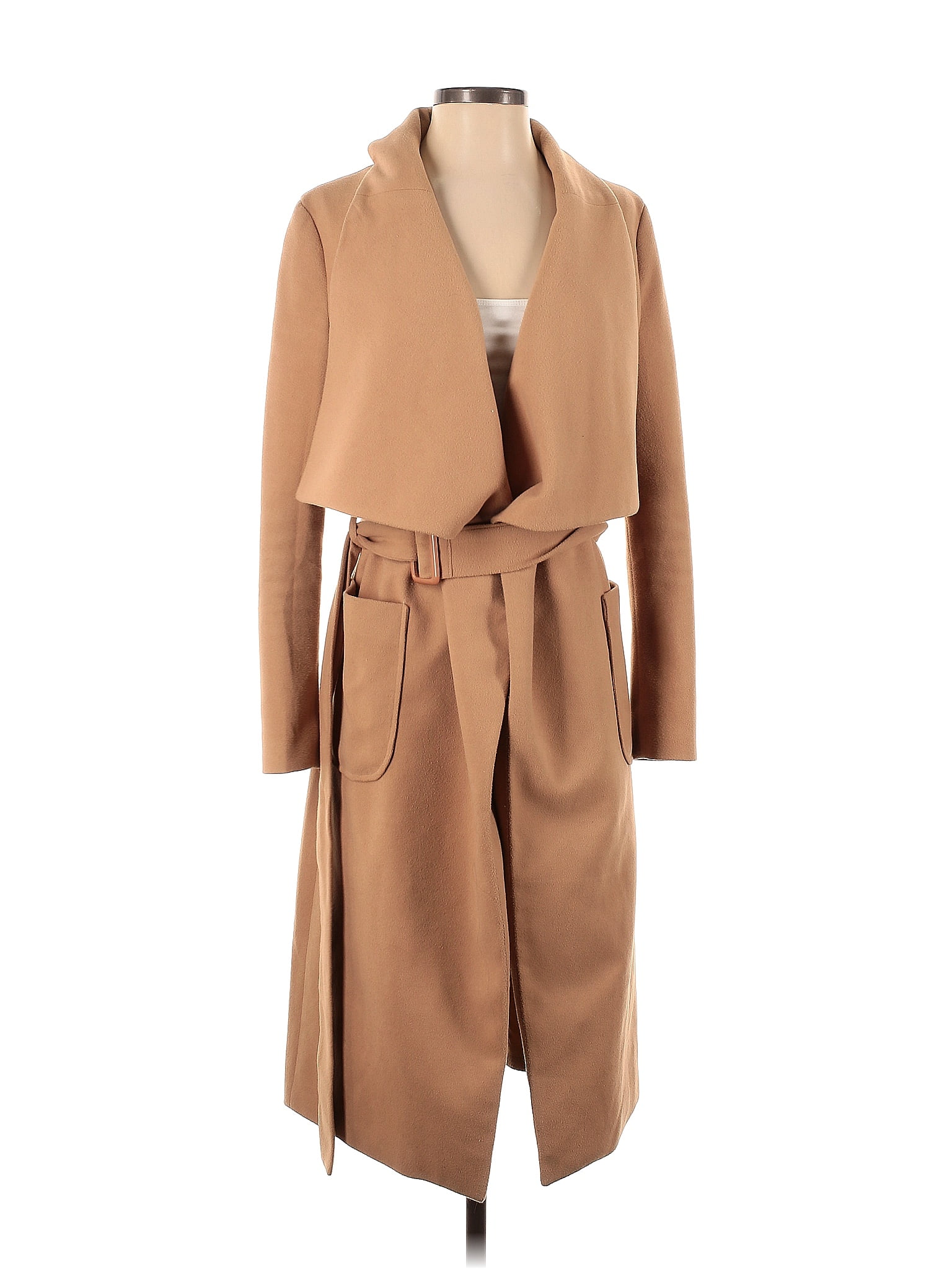 White Fox Tan Trenchcoat Size XS - 55% off | ThredUp