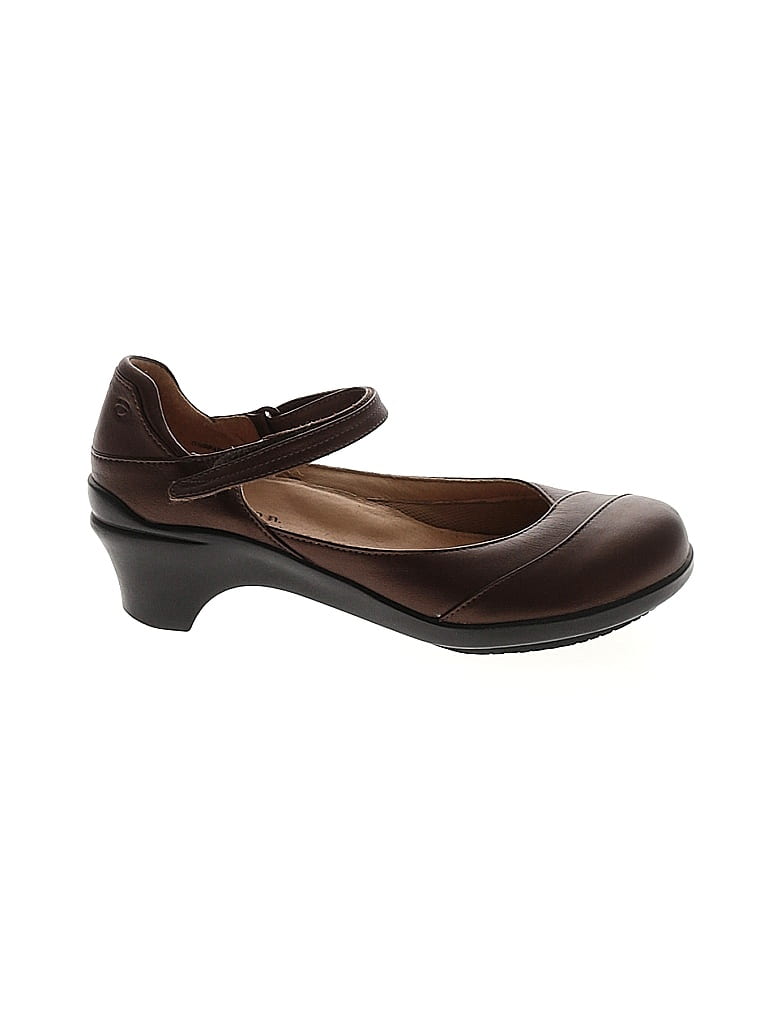 Aravon 100% Leather Brown Heels Size 8 1/2 - 69% off | ThredUp