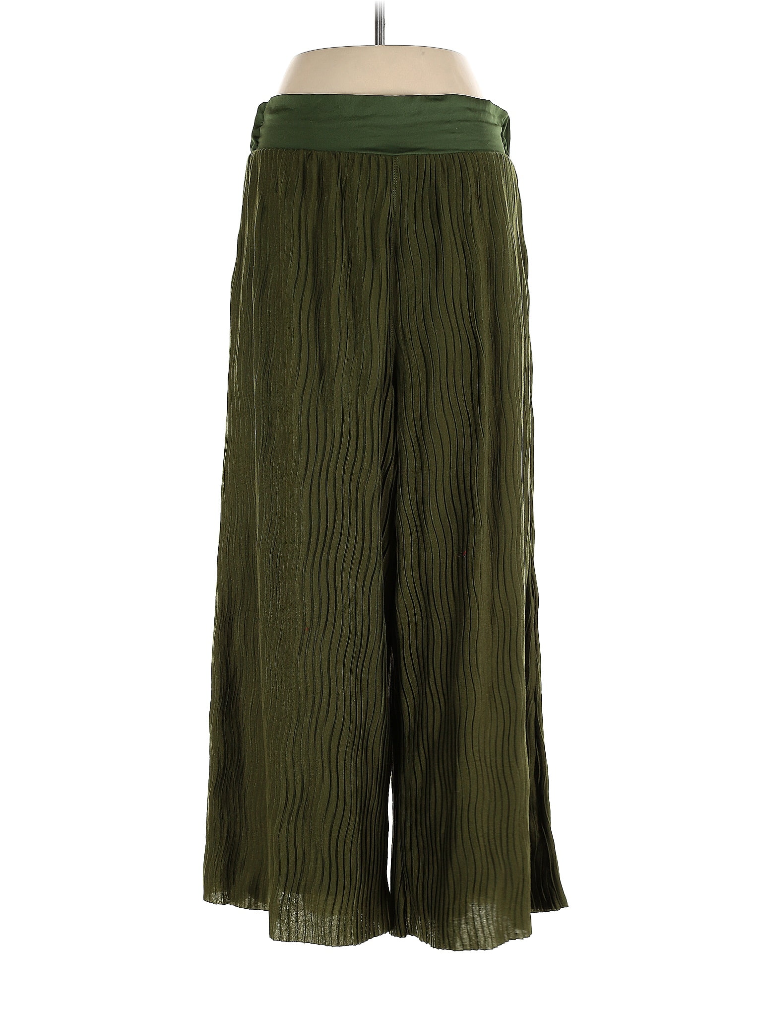 Anthropologie 100% Polyester Green Casual Pants Size M - 61% off | ThredUp