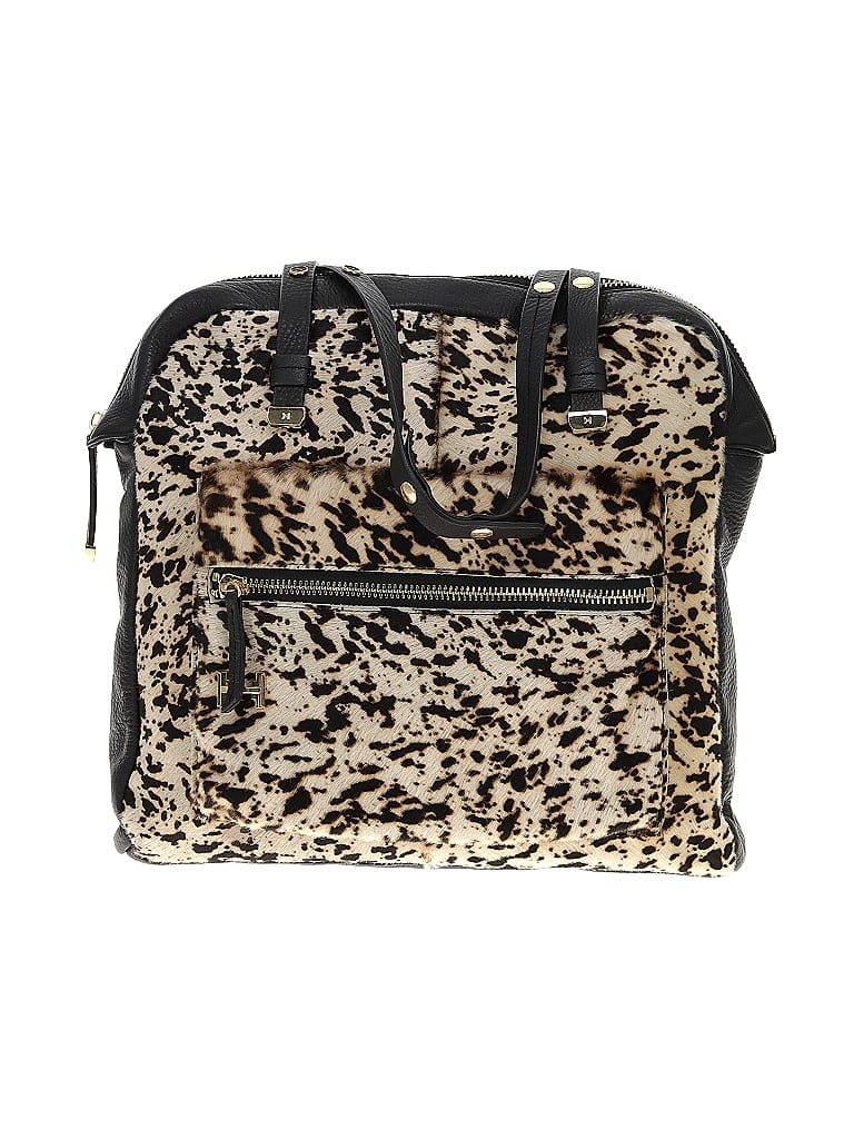 Halston Heritage 100% Leather Marled Acid Wash Print Baroque Print ...