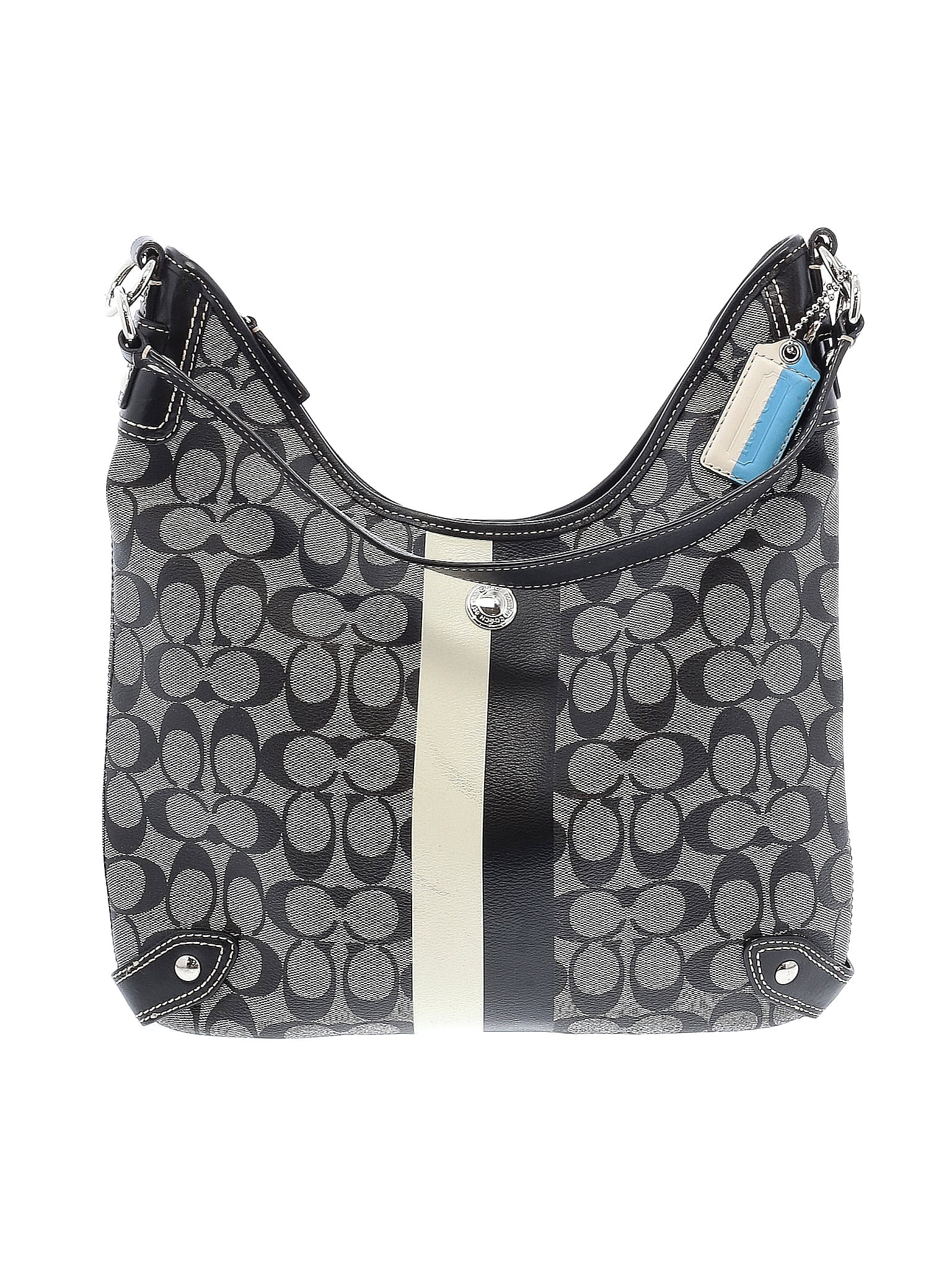 Coach Factory Graphic Stripes Gray Shoulder Bag One Size - 63% off ...