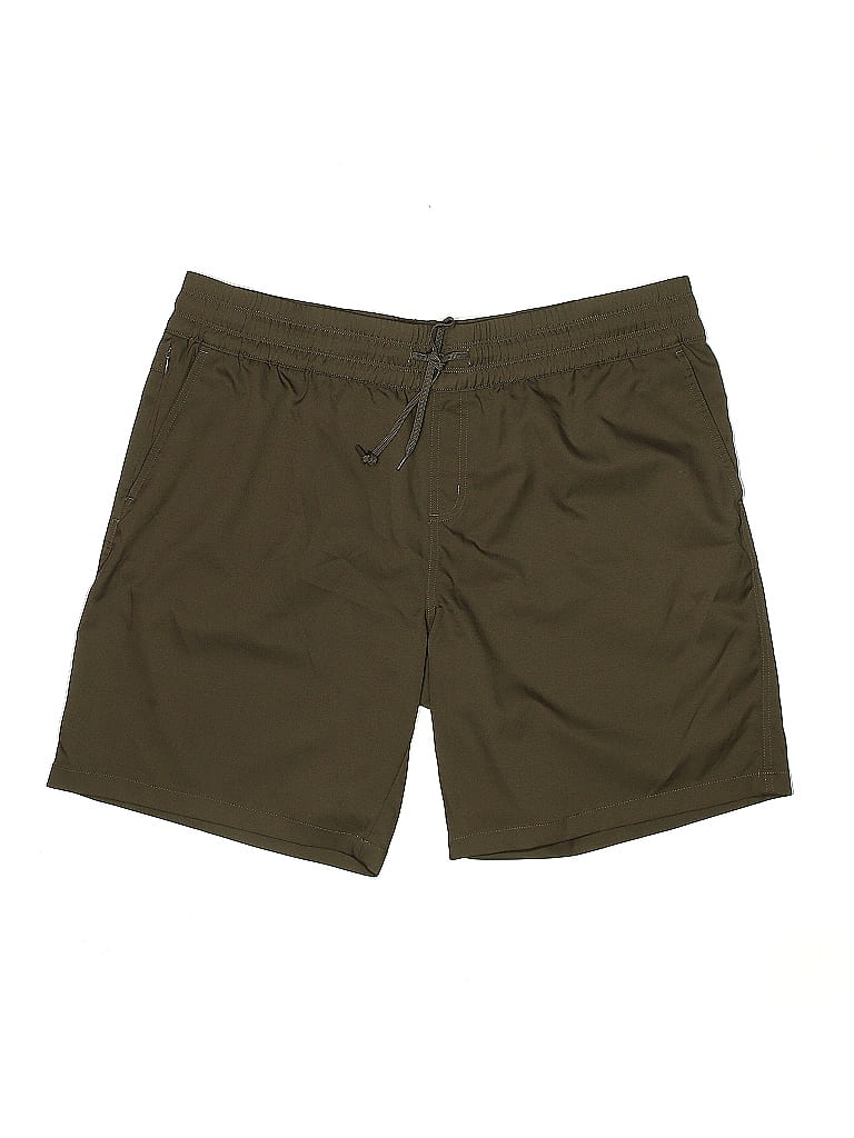 Westbound 100% Polyester Solid Green Shorts Size XL - 25% off | ThredUp