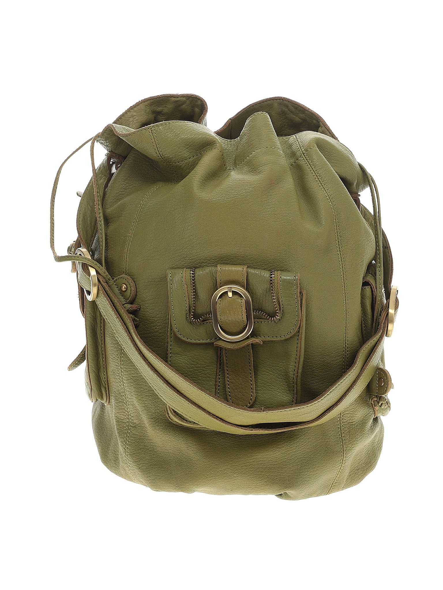 Rough Roses 100% Leather Green Leather Hobo One Size - 75% off | ThredUp