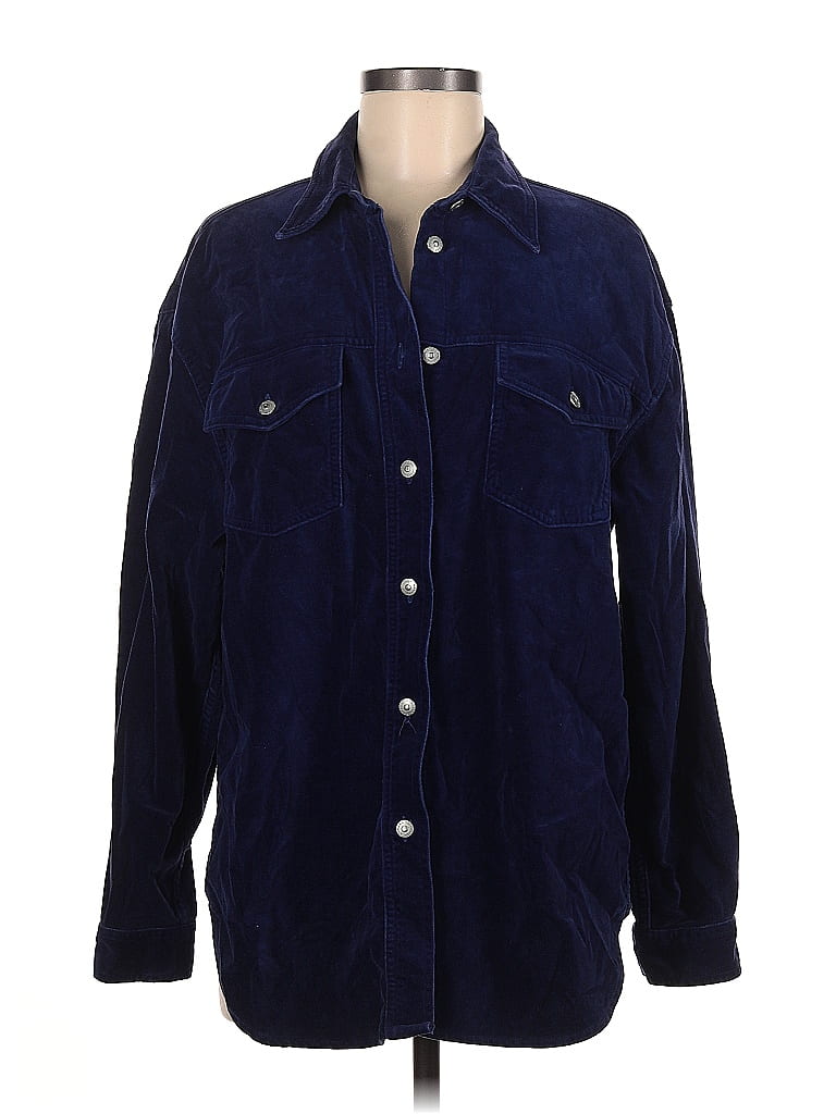 Banana Republic 100% Cotton Blue Long Sleeve Button-Down Shirt Size M - 75% off | ThredUp