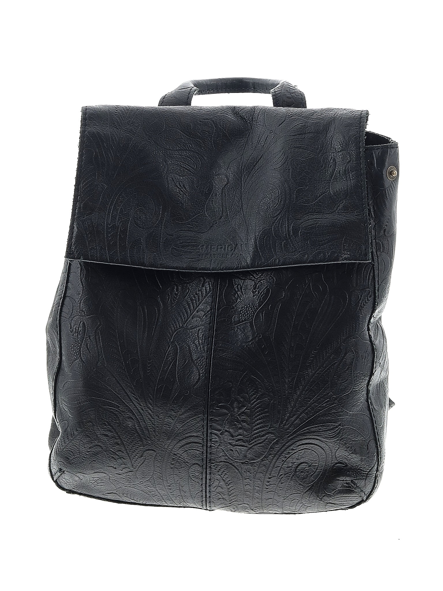 American Leather Co 100% Leather Black Leather Backpack One Size - 71% ...