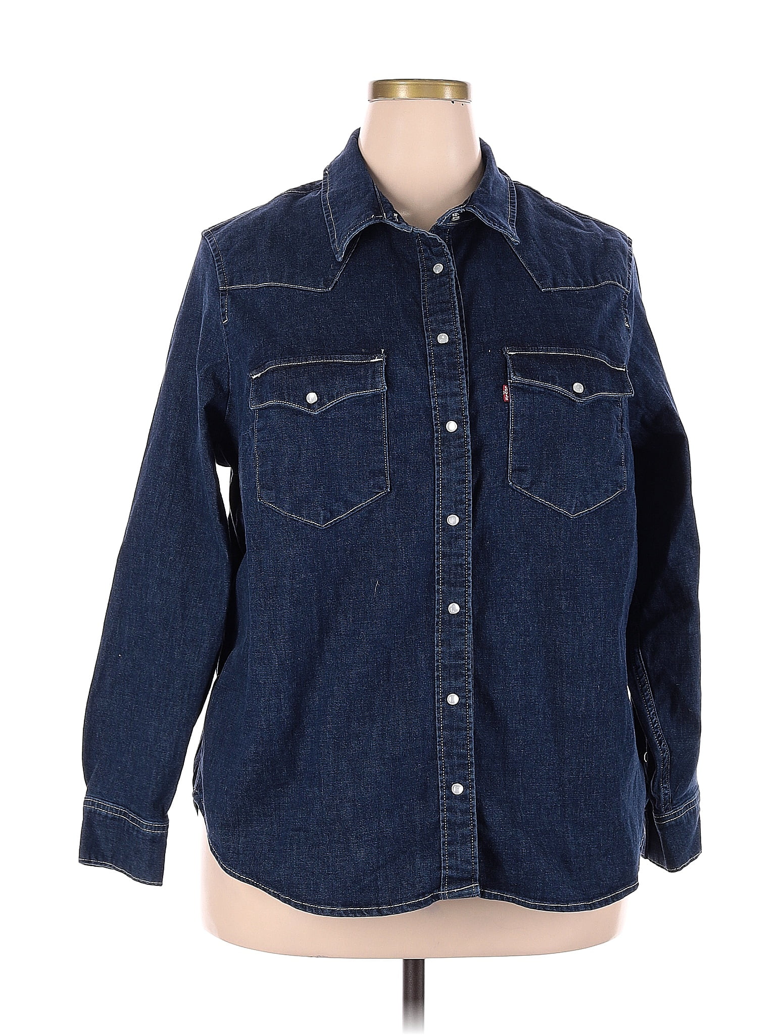 Levi Strauss Signature Blue Denim Jacket Size 2x Plus 15 Off Thredup