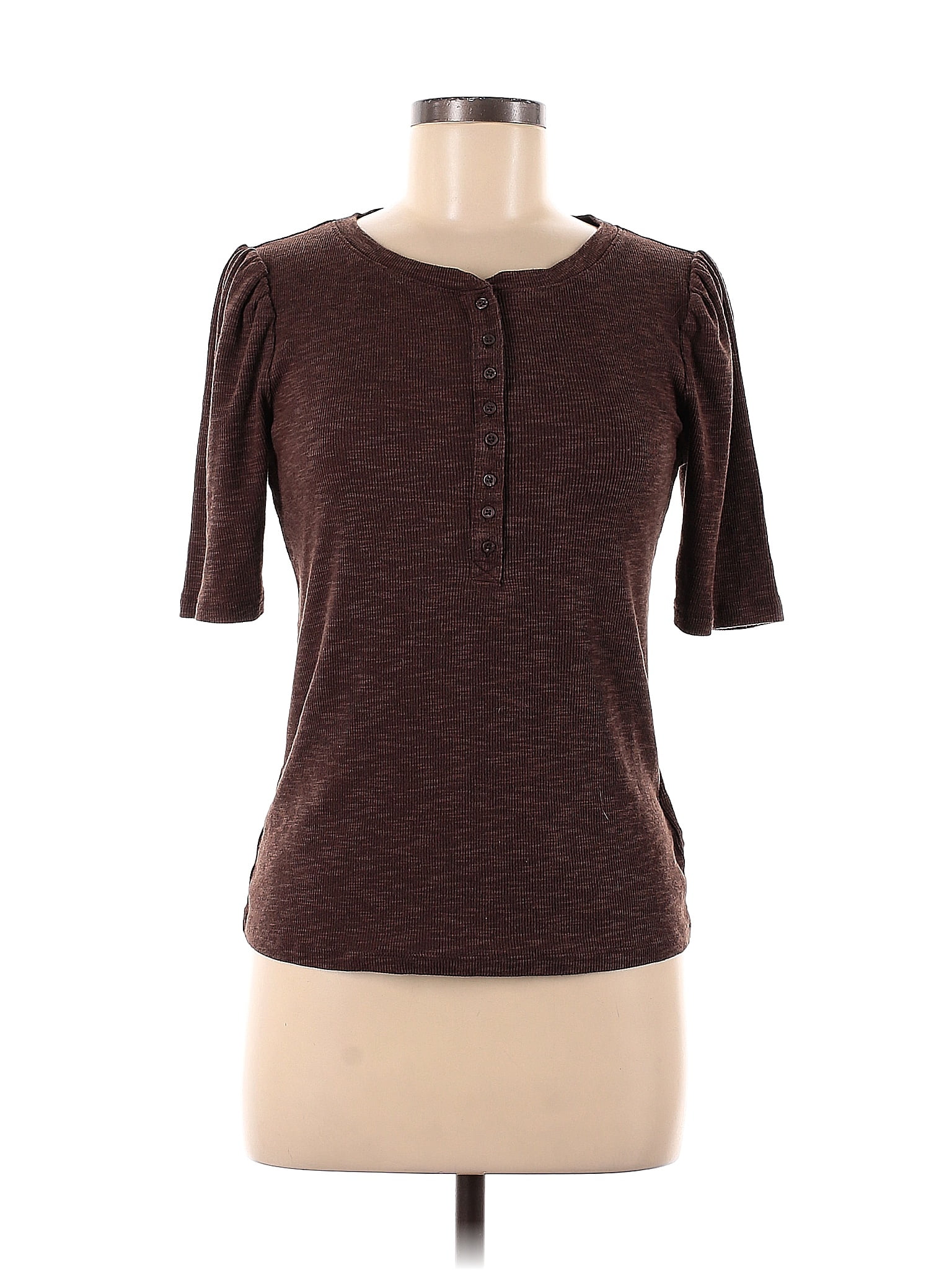Gap Brown Short Sleeve Henley Size M - 64% off | ThredUp