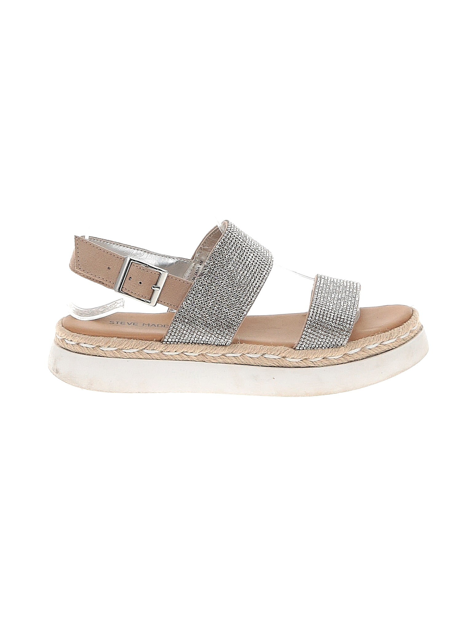 Steve Madden Marled Silver Sandals Size 4 - 60% off | ThredUp