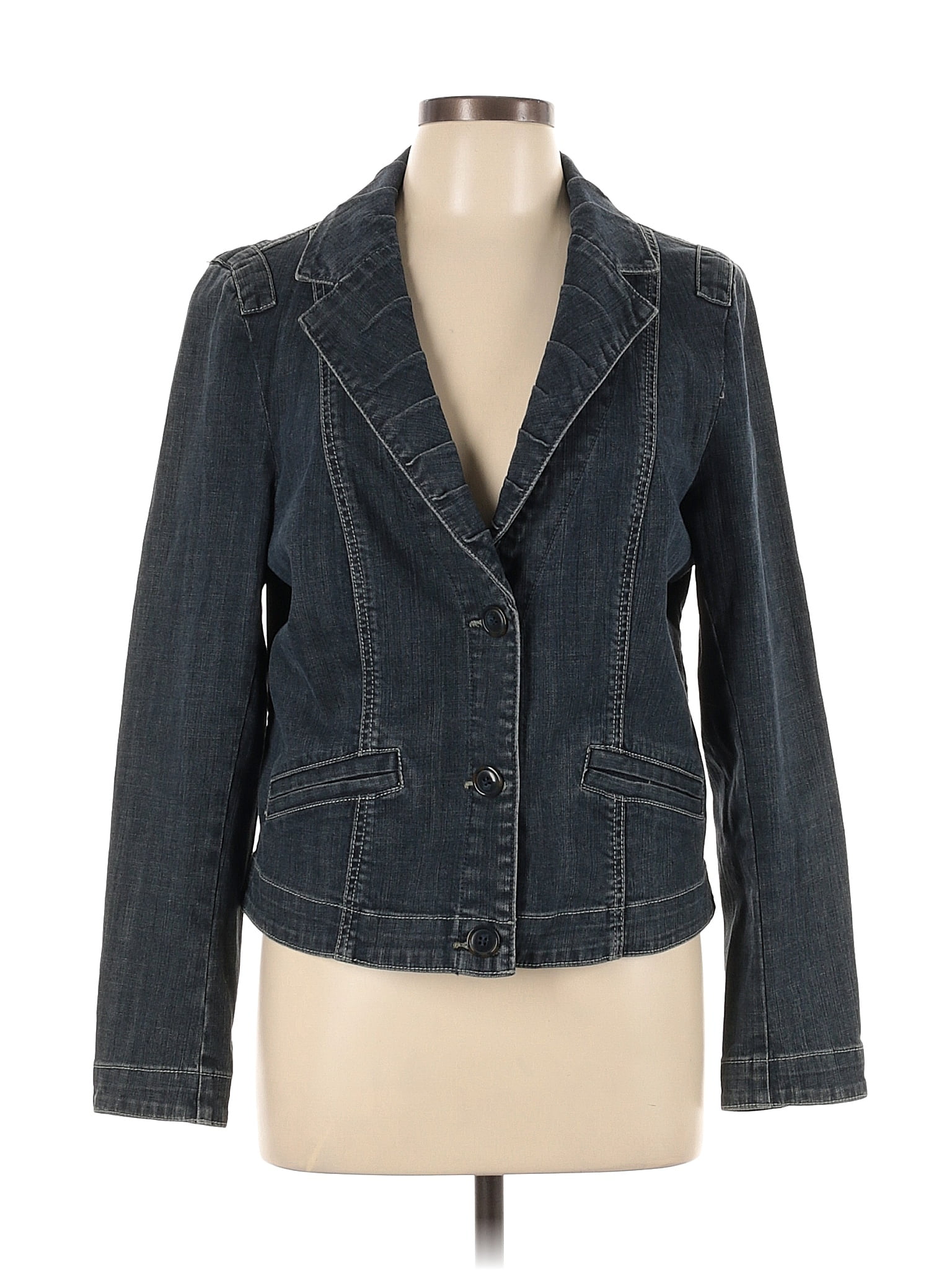 CAbi Blue Denim Jacket Size L - 70% off | ThredUp