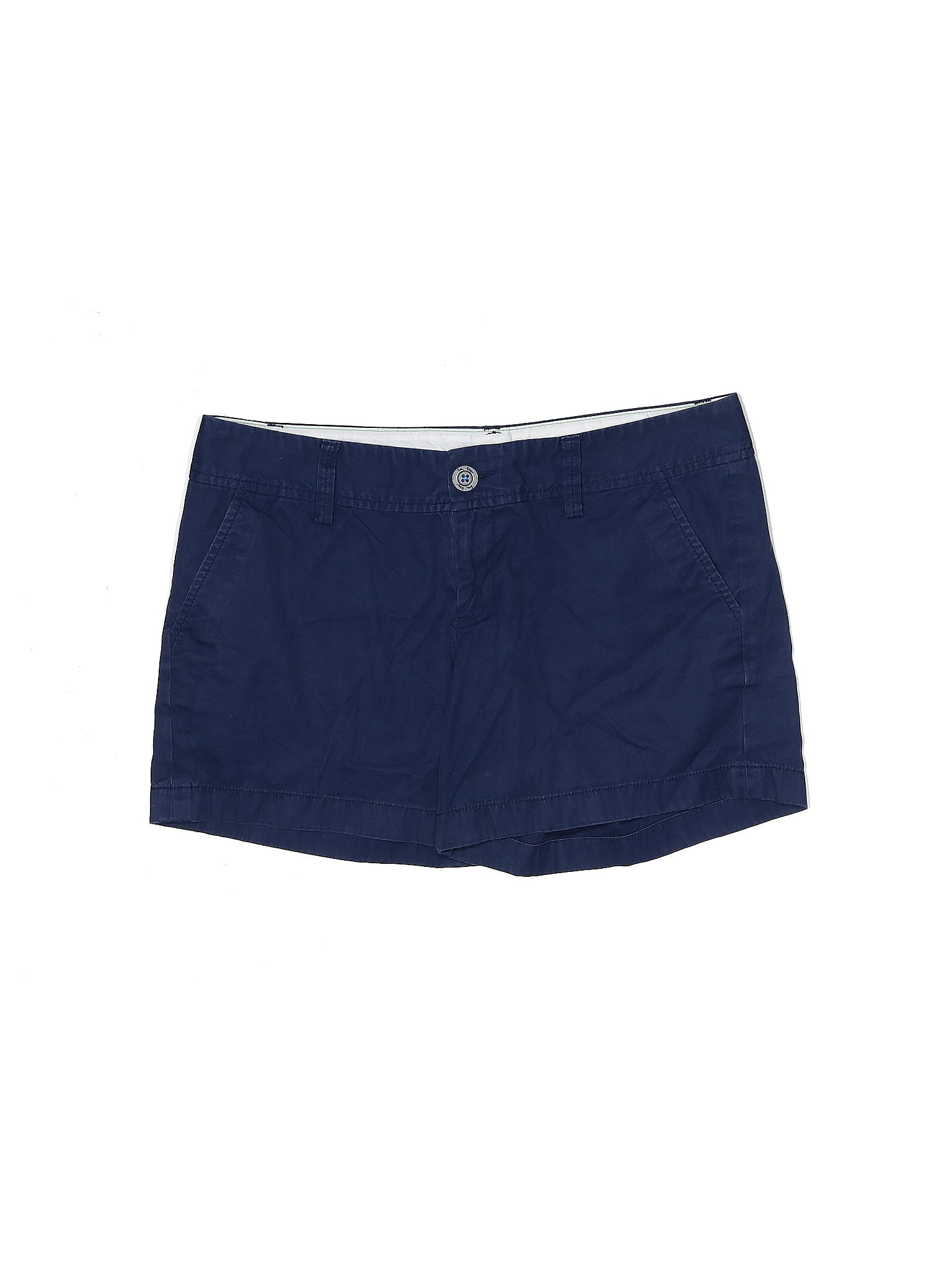 Lilly Pulitzer 100 Cotton Solid Blue Shorts Size 8 69 Off Thredup