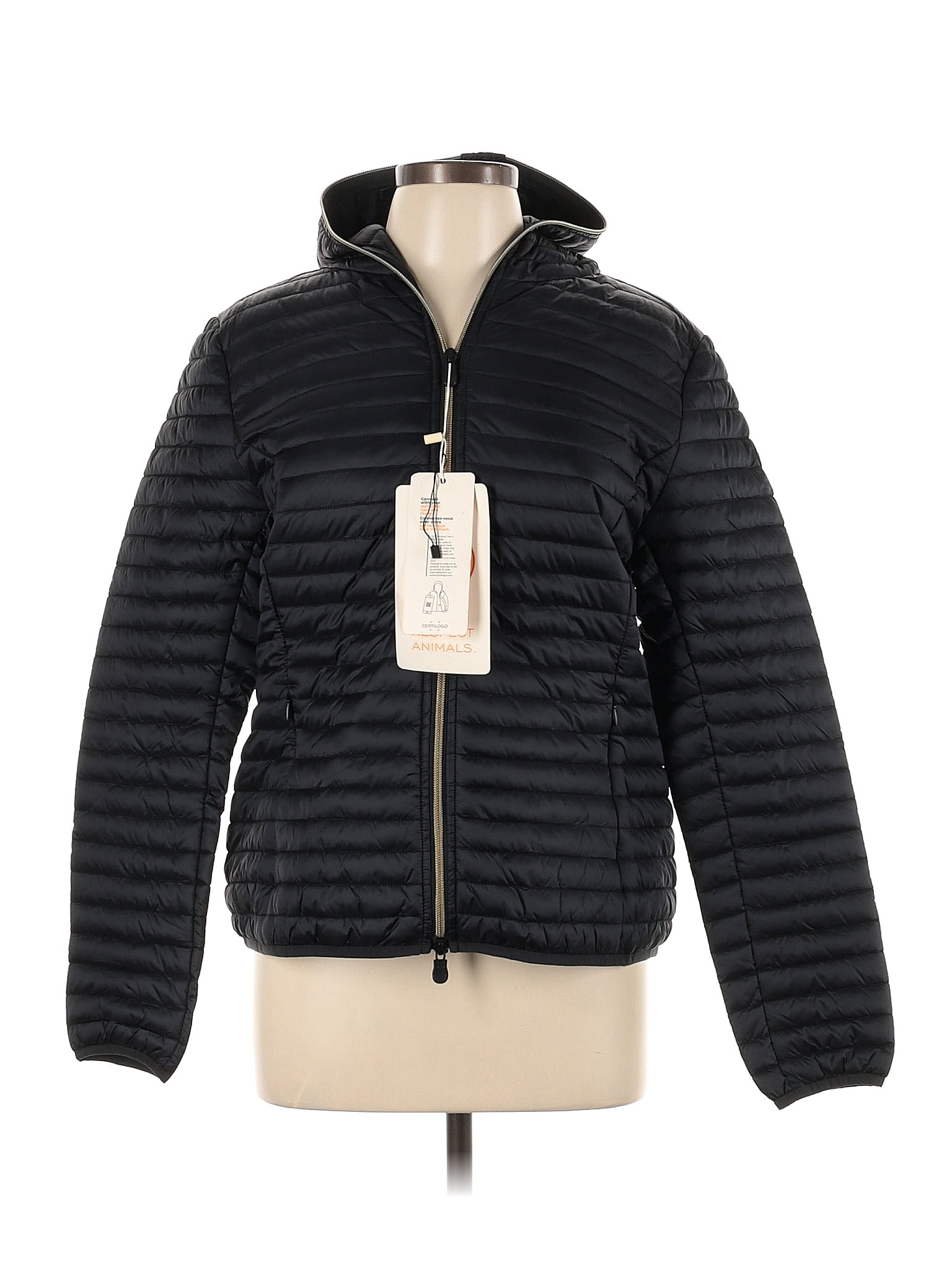 Save the Duck 100% Nylon Black Coat Size L - 20% off | ThredUp