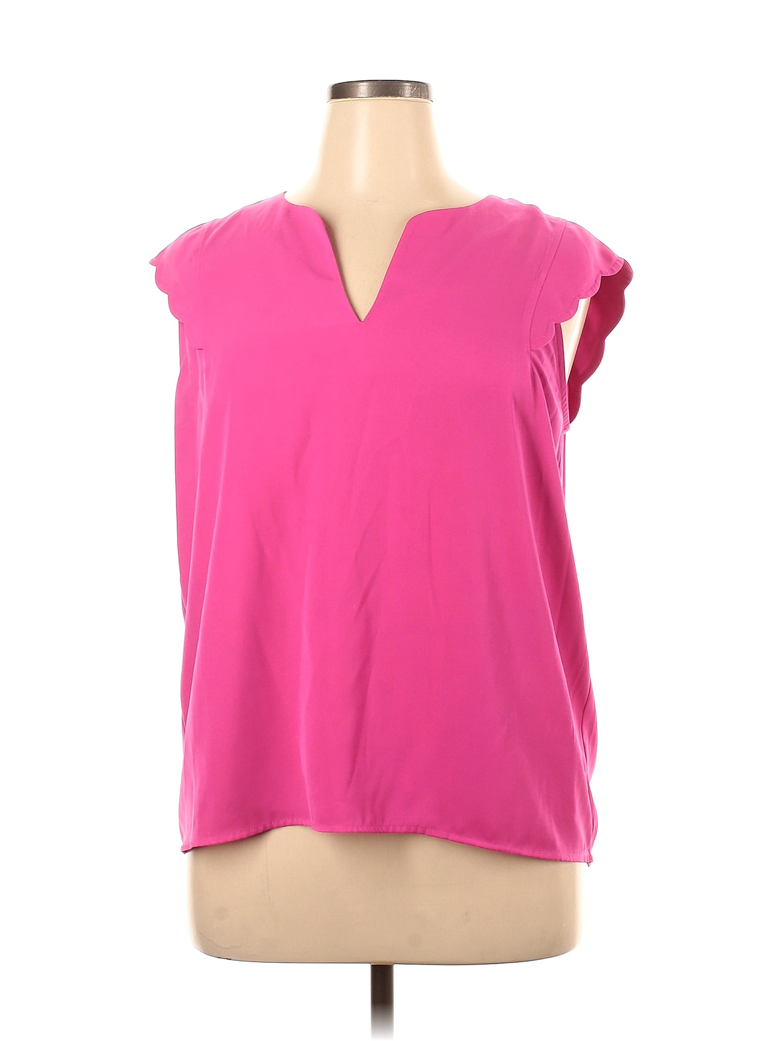41hawthorn 100 Polyester Pink Sleeveless Blouse Size Xl 58 Off
