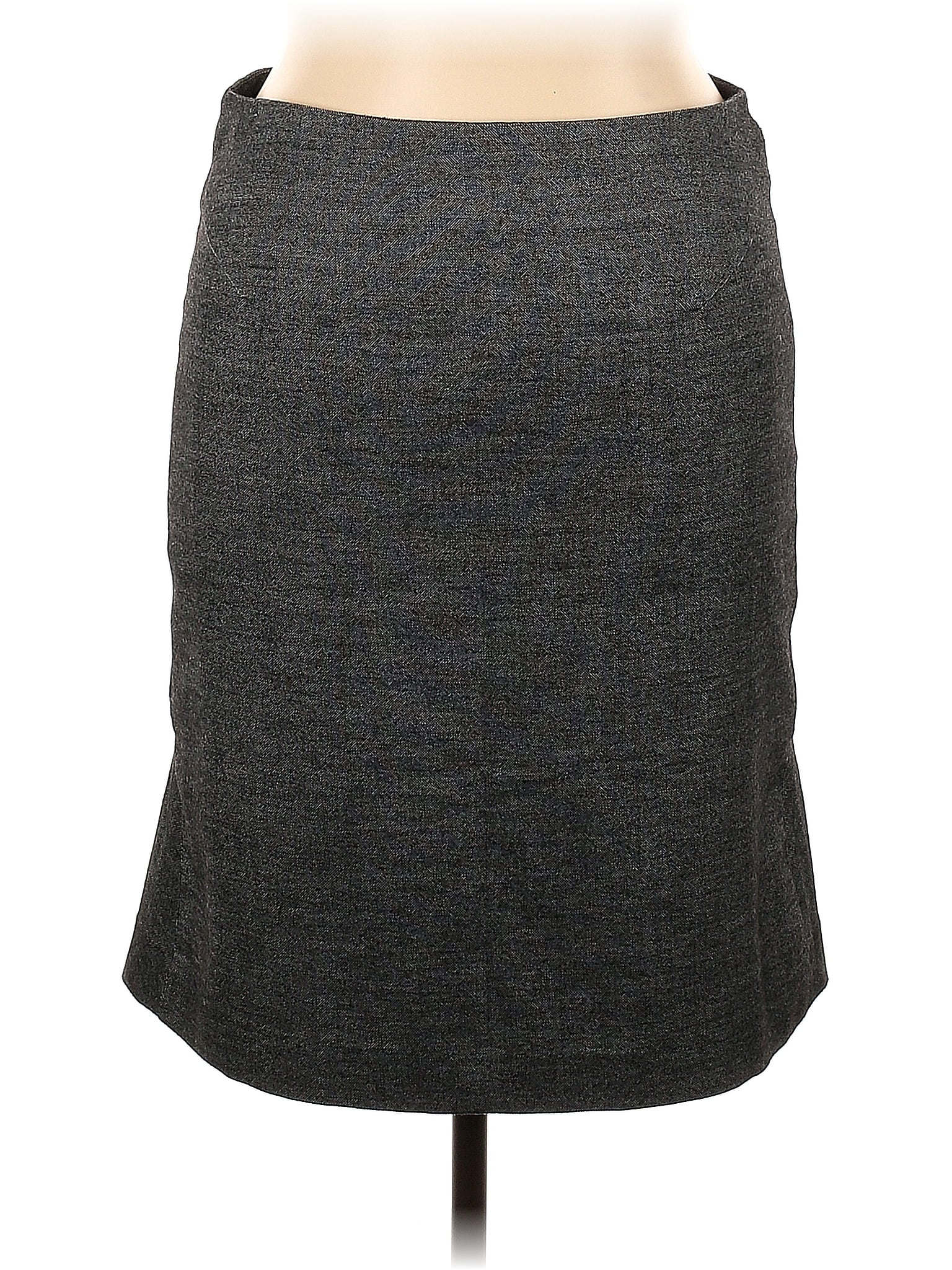 Ann Taylor Factory Marled Solid Tweed Chevron-herringbone Gray Casual ...