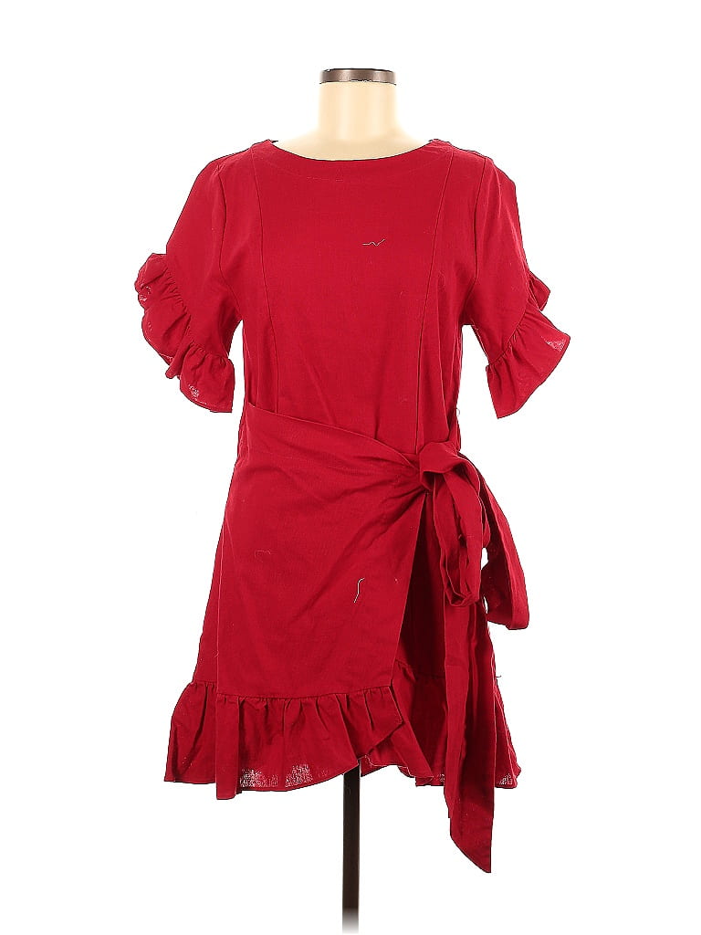 Socialite Red Casual Dress Size S - 39% off | ThredUp