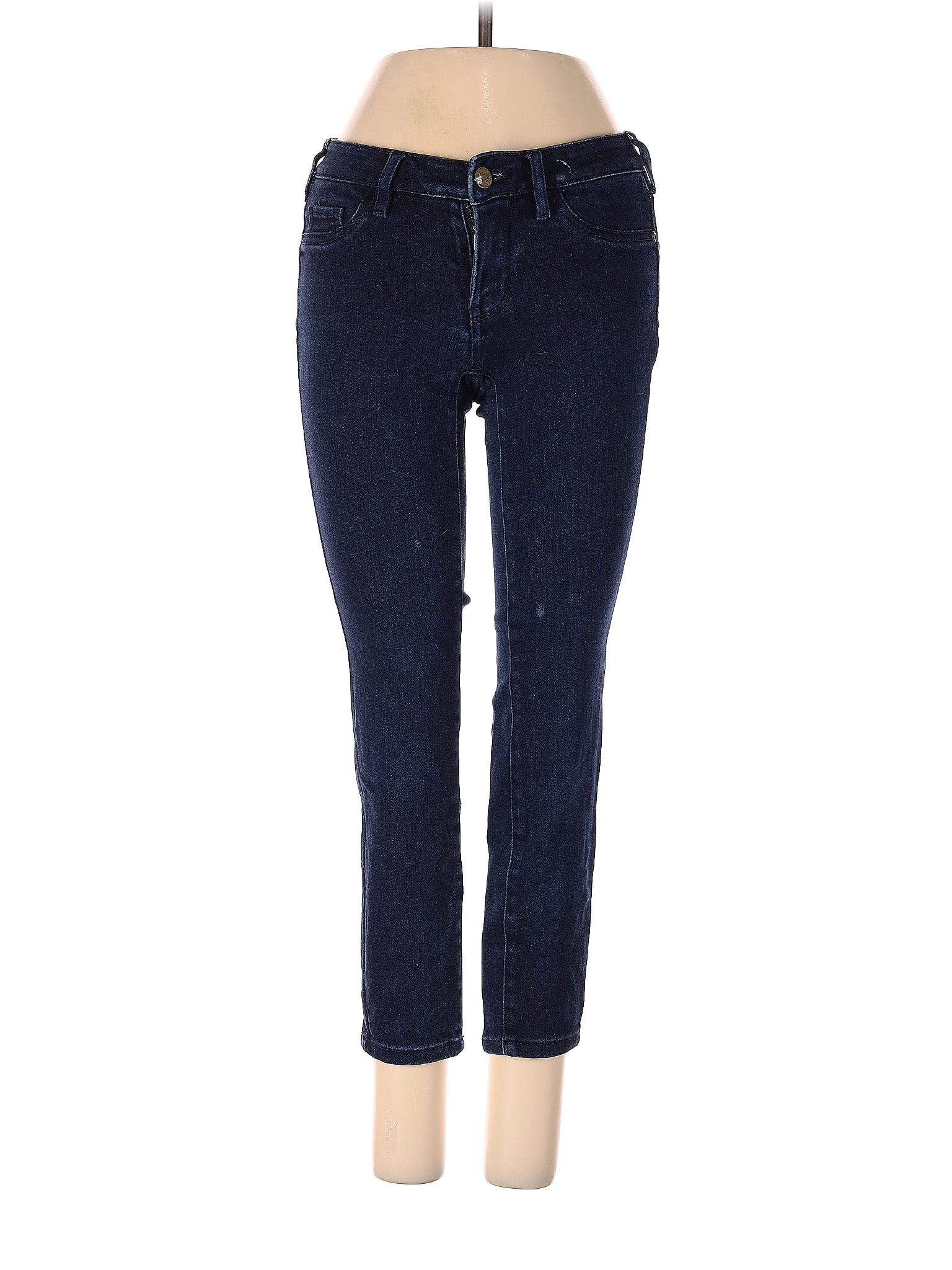 Soho JEANS NEW YORK & COMPANY Solid Tortoise Blue Jeans Size 00 - 71% ...