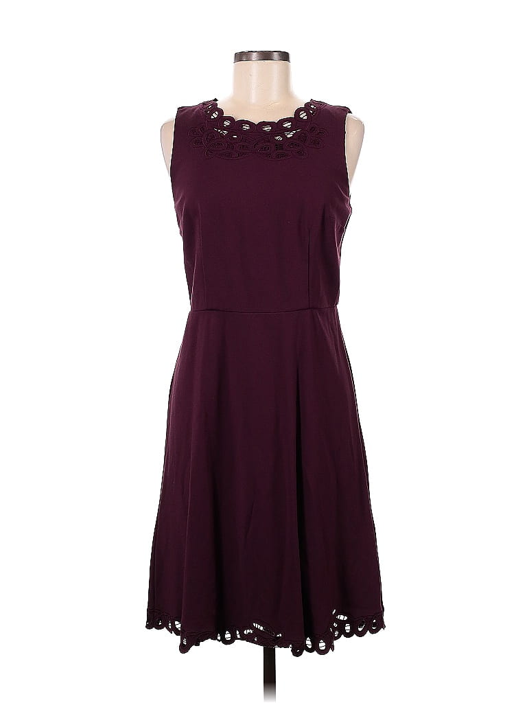 Talbots Solid Burgundy Cocktail Dress Size 8 - 79% off | ThredUp