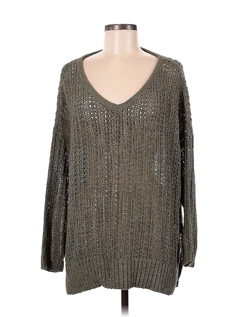 Wishlist Metallic Green Pullover Sweater Size Med - Lg - 60% off | ThredUp