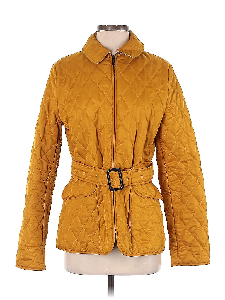 Burberry Brit 100% Polyester Yellow Jacket Size S - 52% off | ThredUp