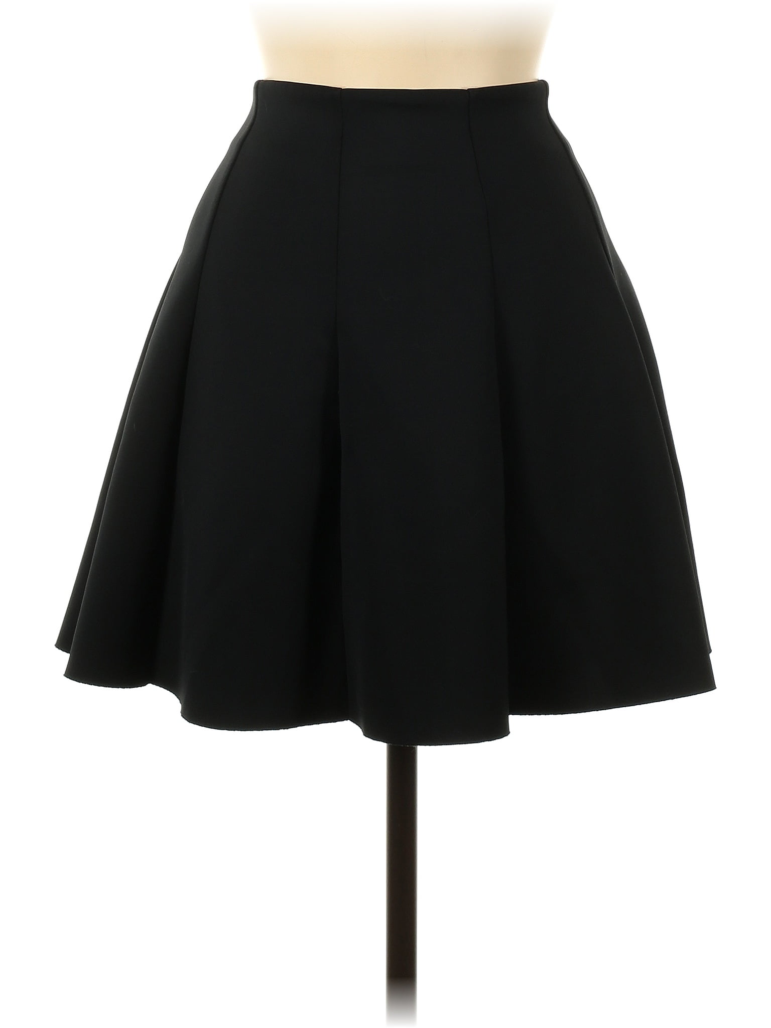Topshop Solid Black Casual Skirt Size 8 71 Off Thredup
