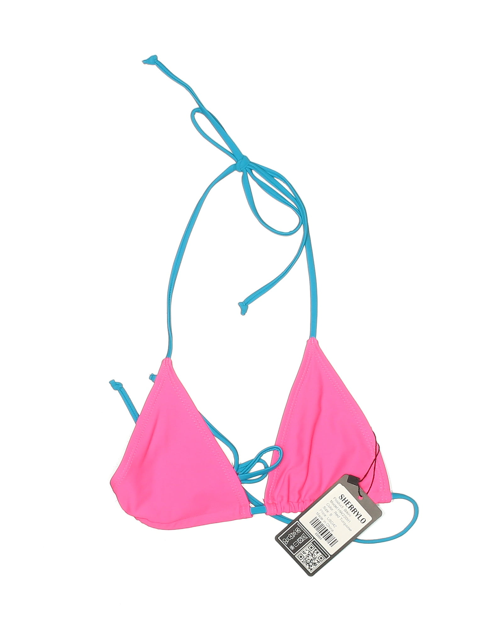 Sherrylo Solid Color Block Pink Swimsuit Top Size S - 43% off | ThredUp