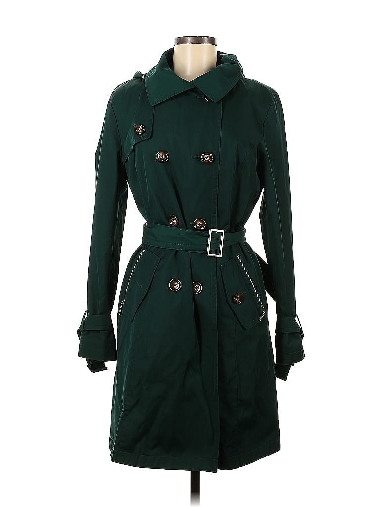 Michael Michael Kors Green Trenchcoat Size M 71 Off Thredup