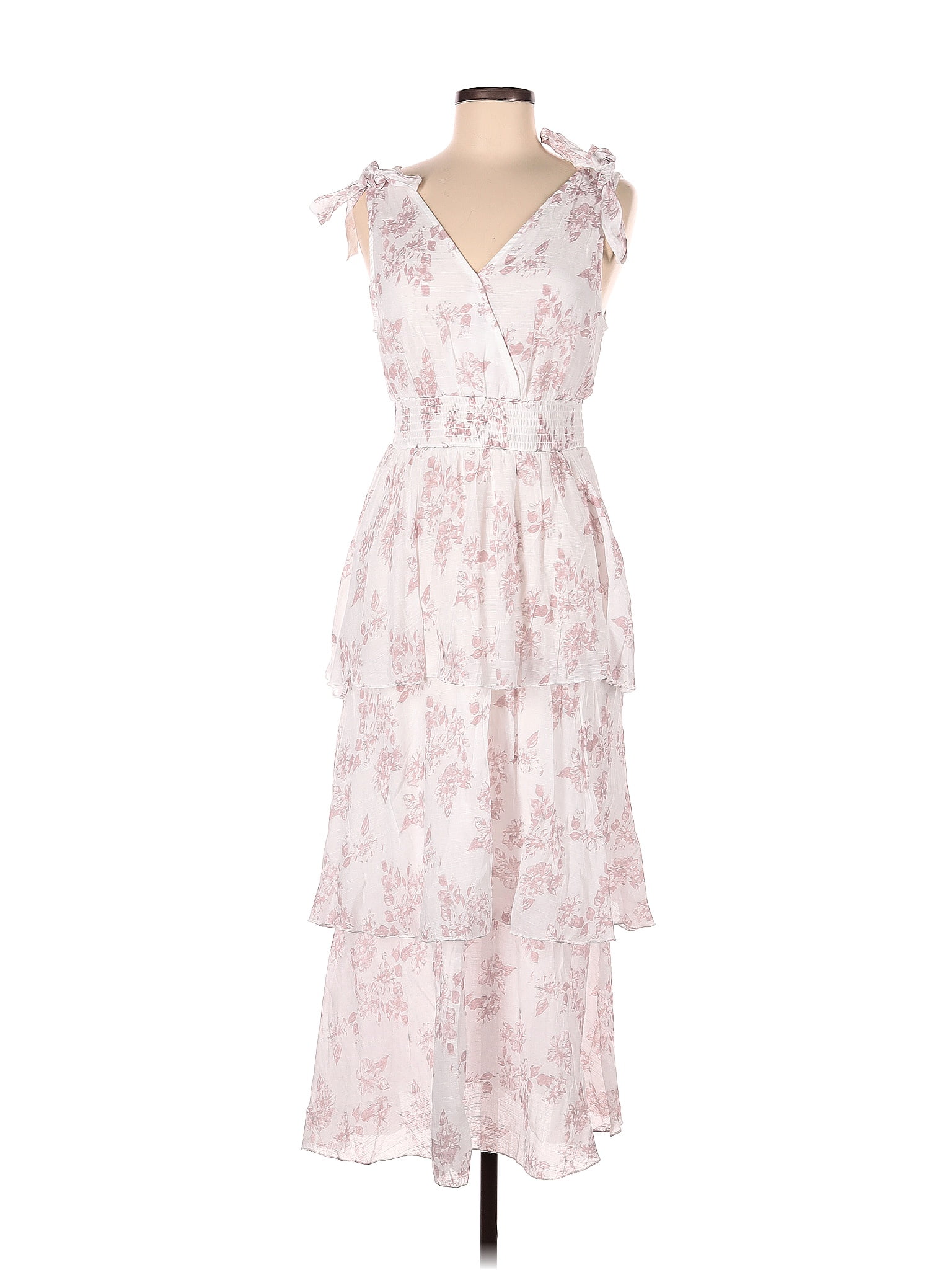 J Gee Floral Motif Floral Pink Casual Dress Size M - 43% off | ThredUp