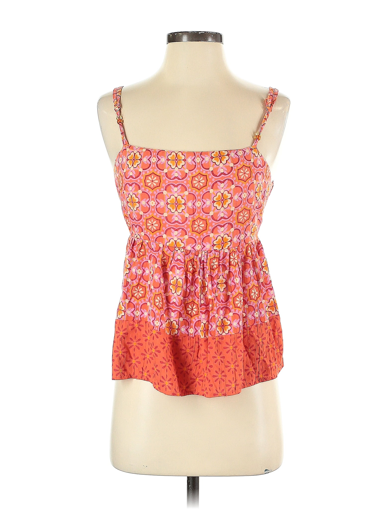 Angie 100% Rayon Orange Tank Top Size S - 60% off | ThredUp