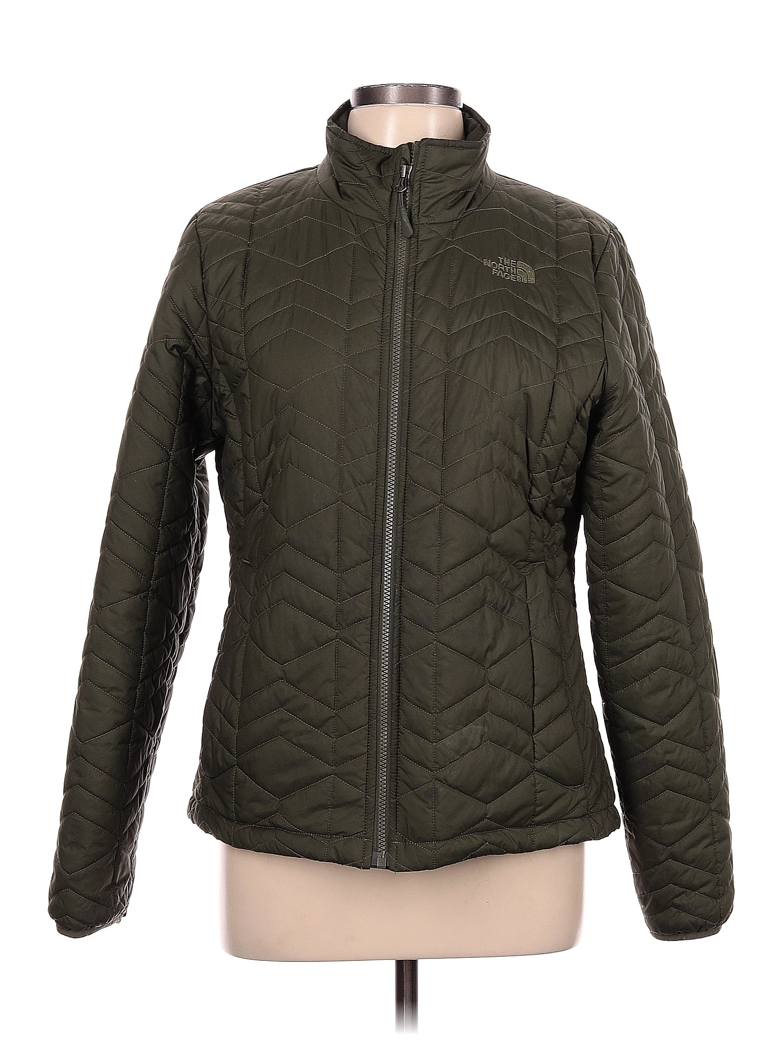 The North Face 100% Polyester Green Snow Jacket Size L - 59% off | ThredUp