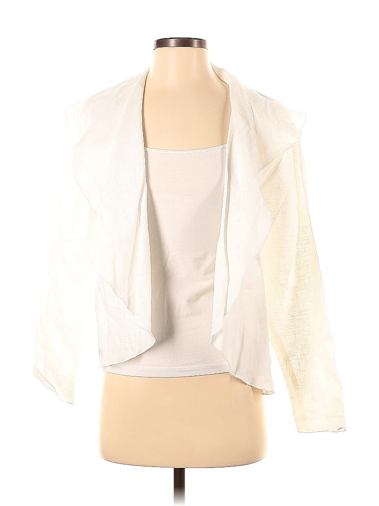 Heydari 100% Linen Ivory Jacket Size S - 82% off | ThredUp
