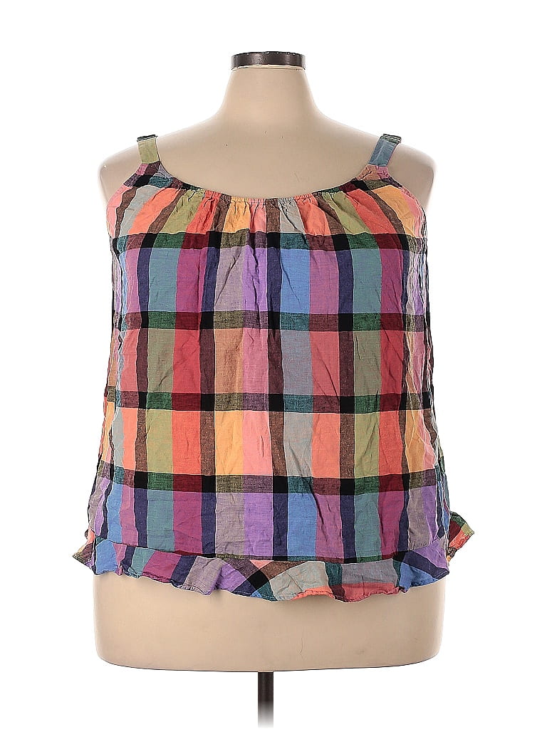 Lane Bryant Purple Sleeveless Blouse Size 24 Plus 59 Off Thredup