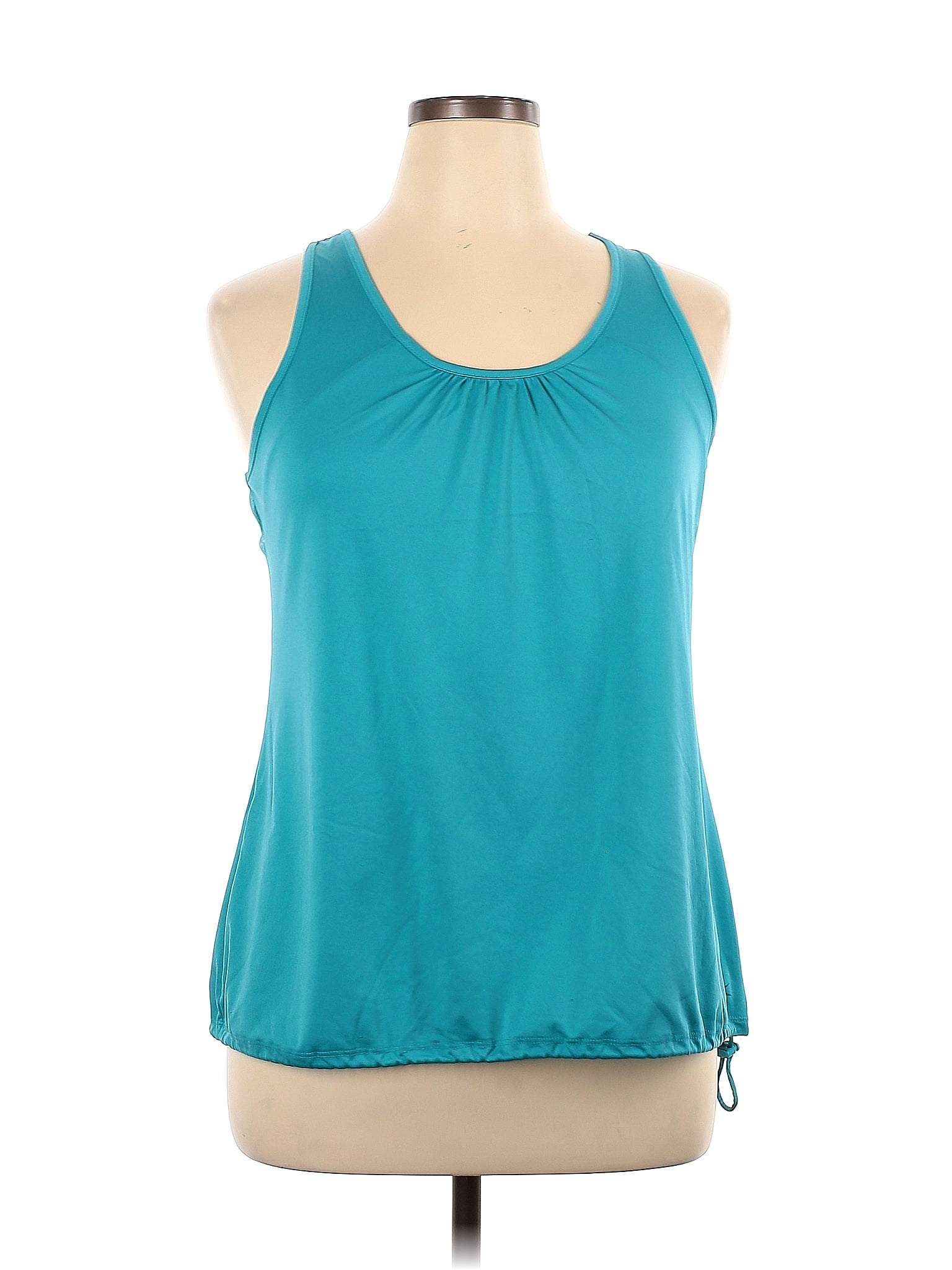 Danskin Now 100% Polyester Teal Active Tank Size XL - 36% off | ThredUp
