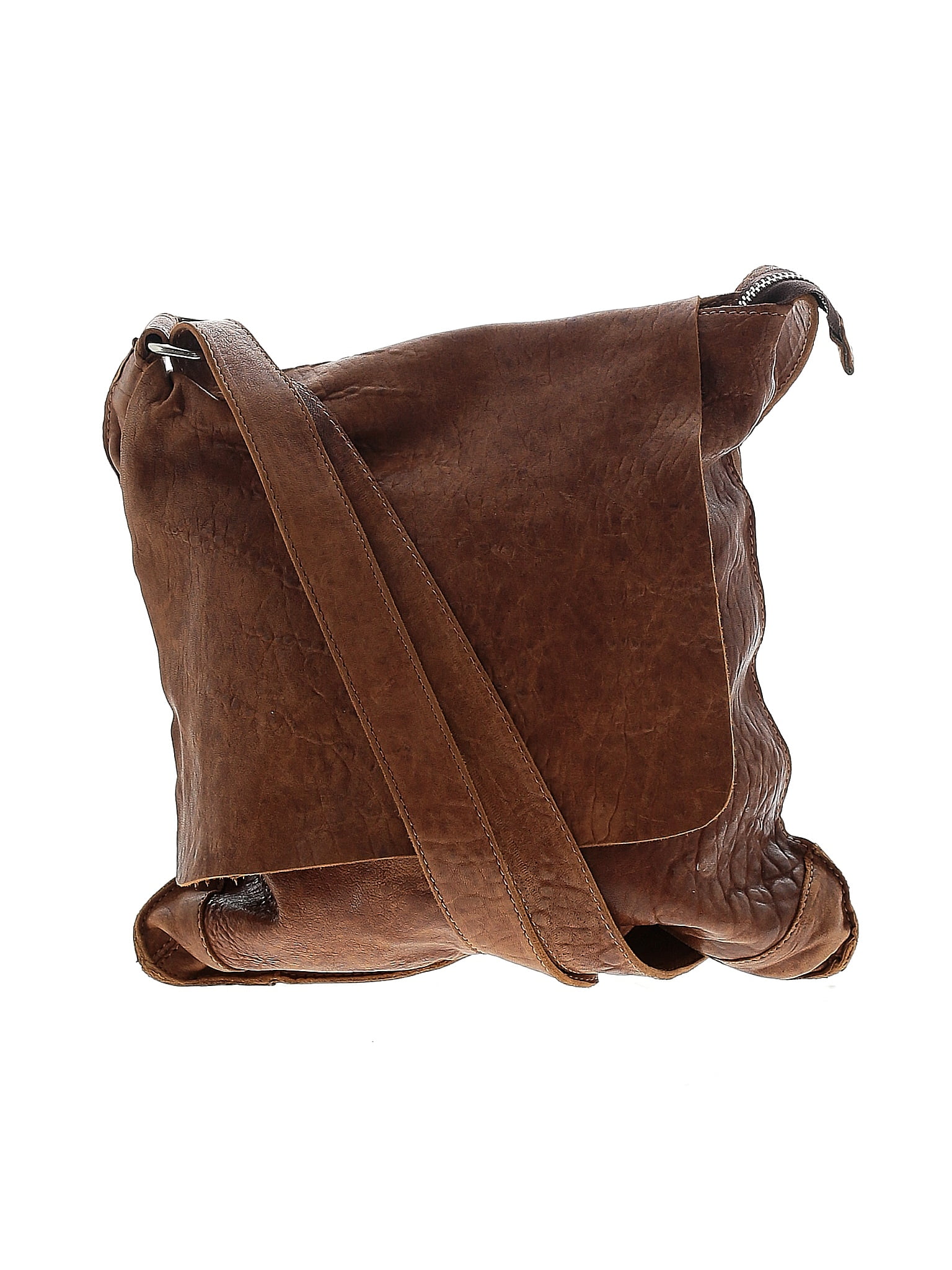 Maxon Collection 100% Leather Brown Leather Crossbody Bag One Size - 72 ...