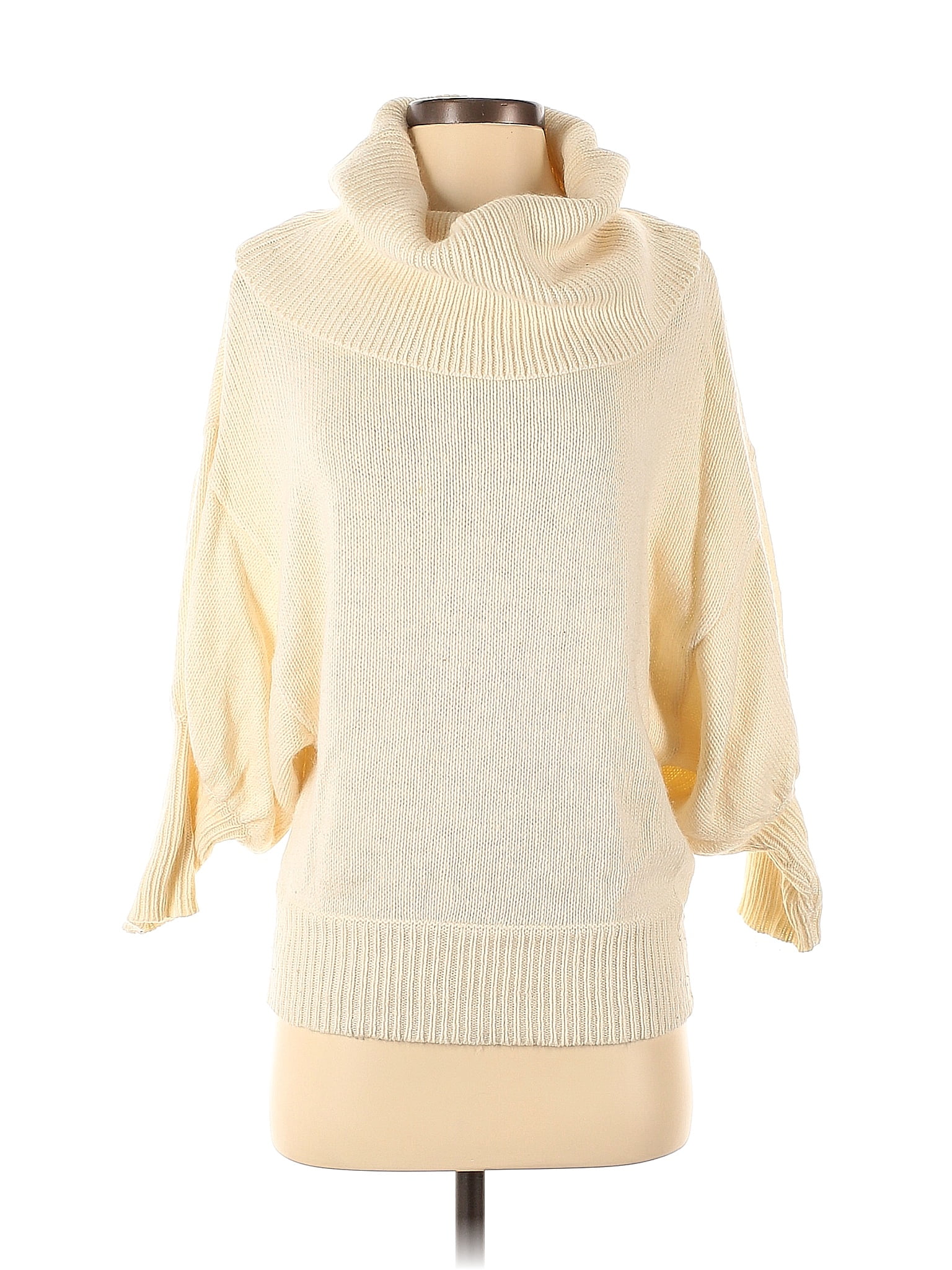 Express Design Studio Ivory Turtleneck Sweater Size S - 76% off | ThredUp
