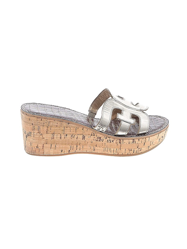 Sam Edelman Silver Wedges Size 7 - 73% off | ThredUp