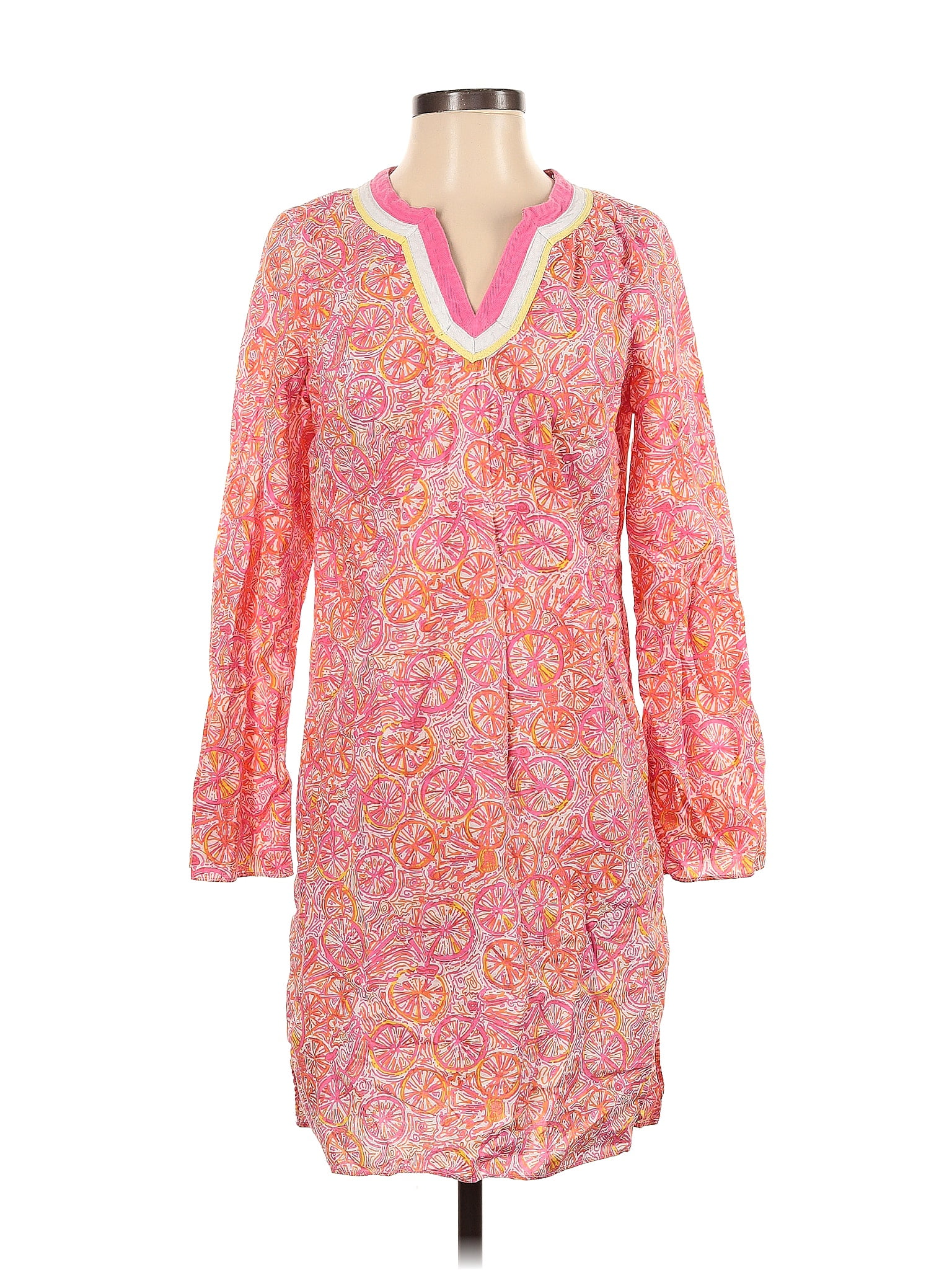 Lilly Pulitzer 100 Cotton Floral Motif Acid Wash Print Paisley Batik