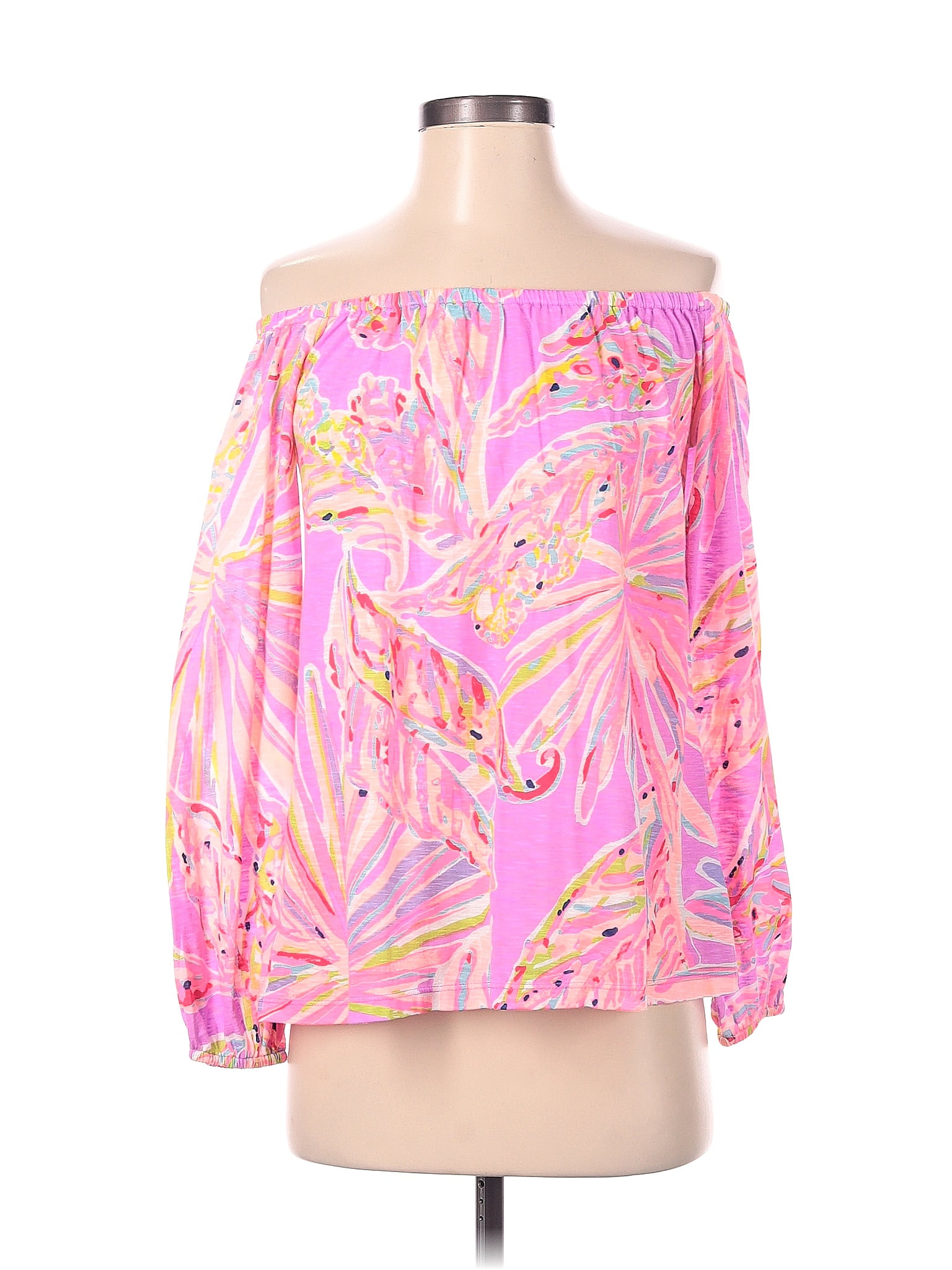 Lilly Pulitzer 100% Cotton Pink Long Sleeve Top Size XS - 67% off | ThredUp