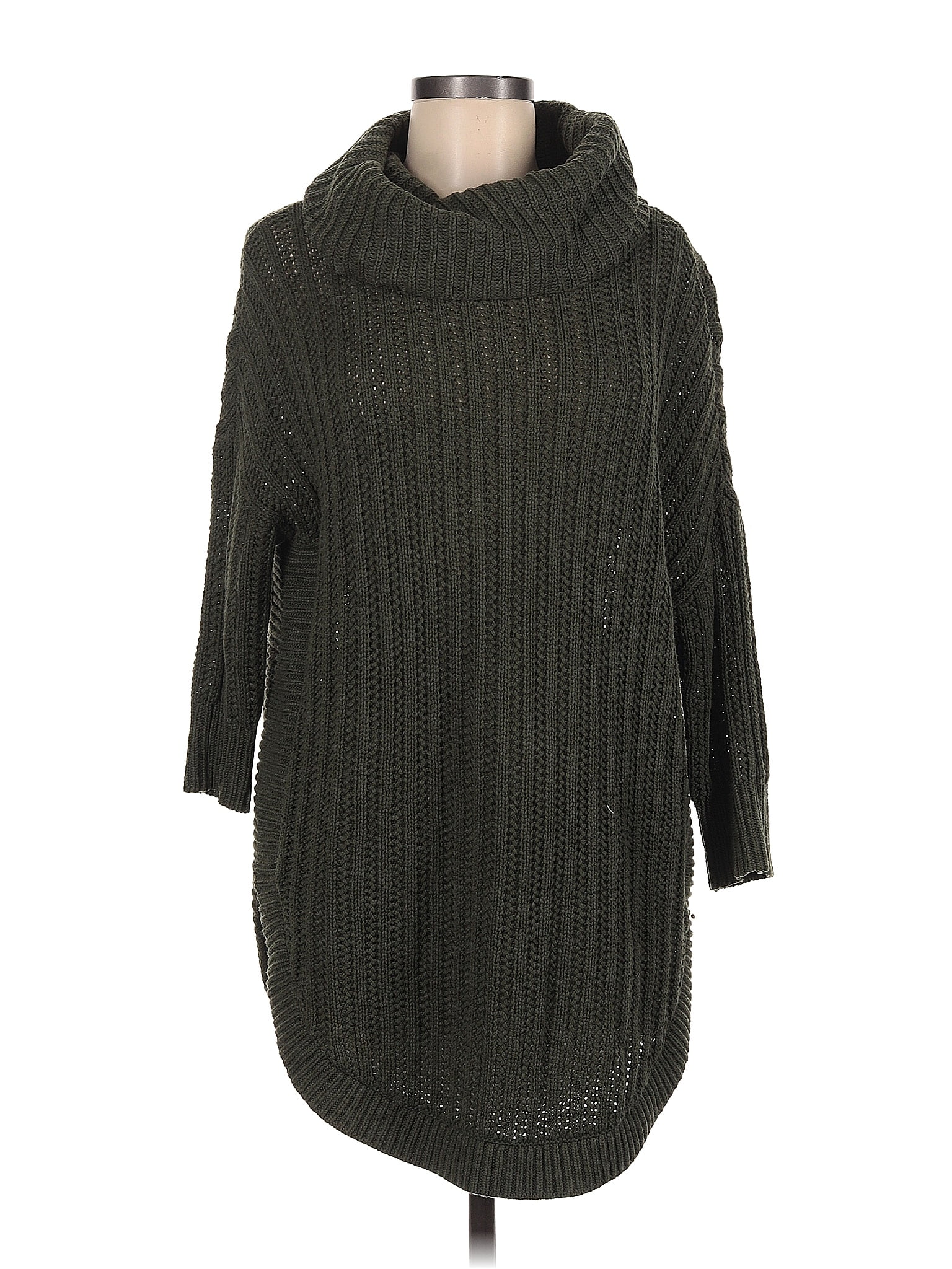 Express Green Turtleneck Sweater Size M - 67% off | ThredUp