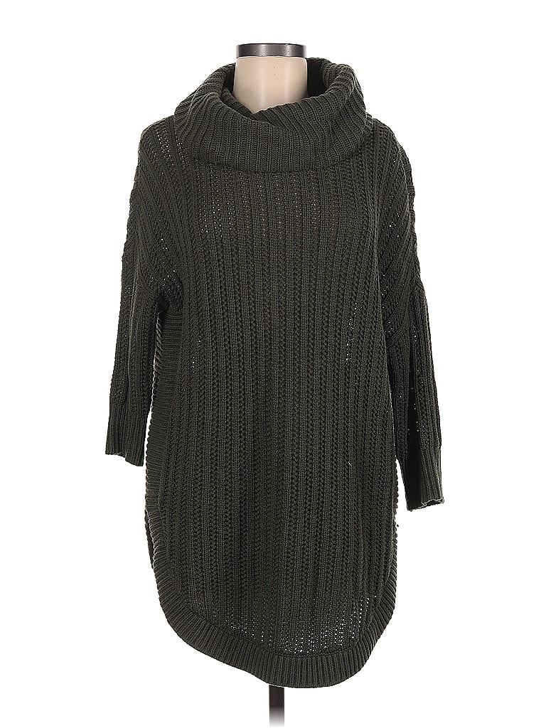 Express Green Turtleneck Sweater Size M - 67% off | ThredUp