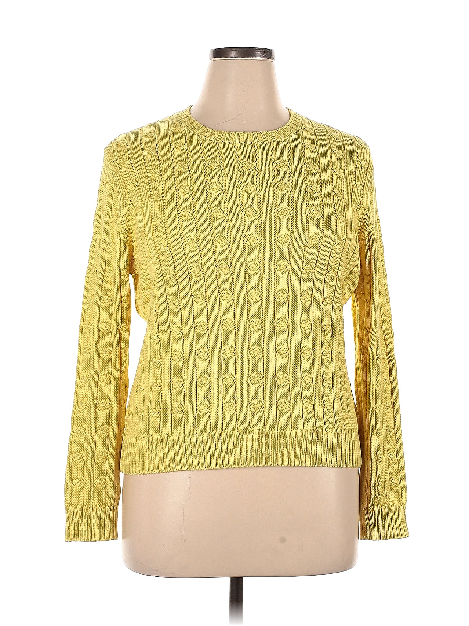 Brooks Brothers 100% Cotton Yellow Pullover Sweater Size XL - 81% off ...