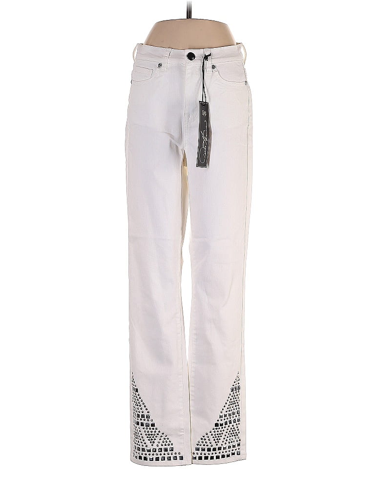 DG^2 by Diane Gilman Ivory Jeans Size 2 (Tall) - 68% off | ThredUp