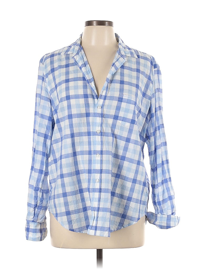 Frank & Eileen 100% Cotton Blue Long Sleeve Button-Down Shirt Size L - 77% off | ThredUp