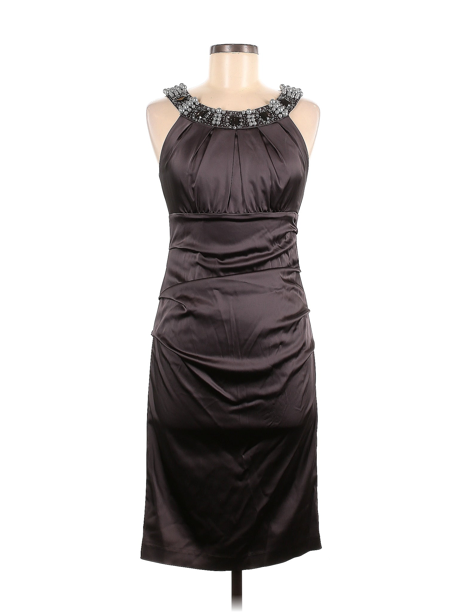 Suzi Chin for Maggy Boutique Gray Brown Cocktail Dress Size 6 - 80% off ...