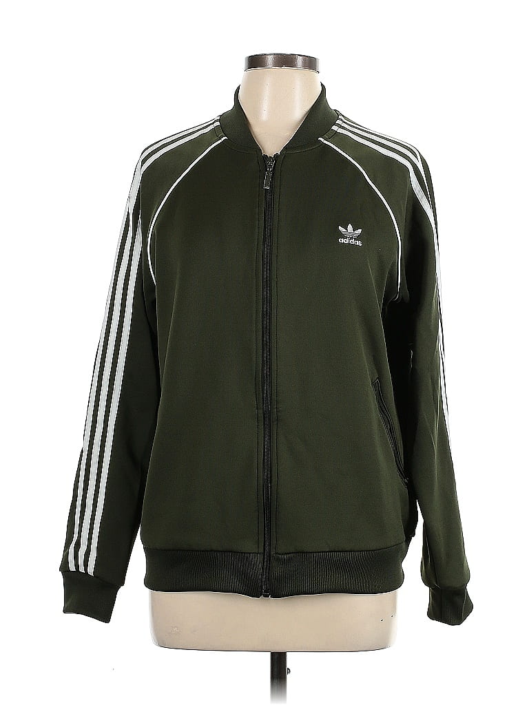 Adidas Green Track Jacket Size L - 68% off | ThredUp