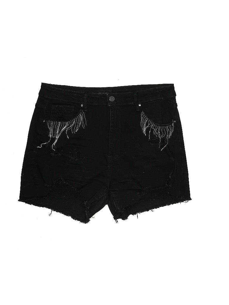 Risen Paint Splatter Print Black Shorts Size XL - 68% off | ThredUp