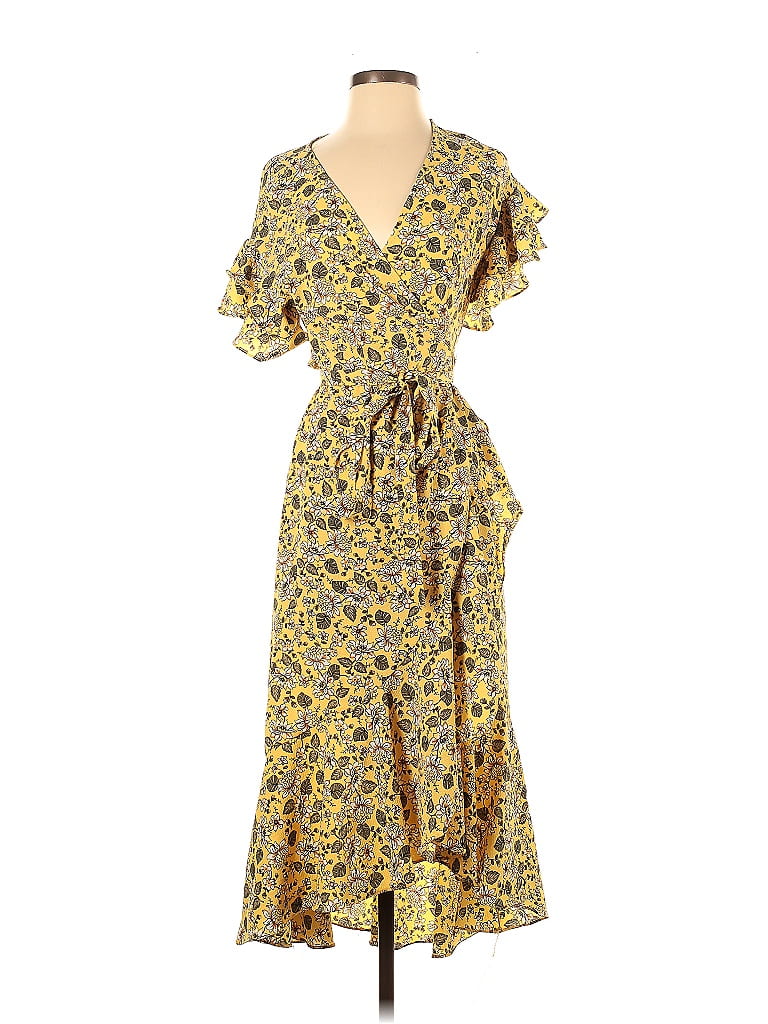 Max Studio Yellow Casual Dress Size XS - 71% off | ThredUp