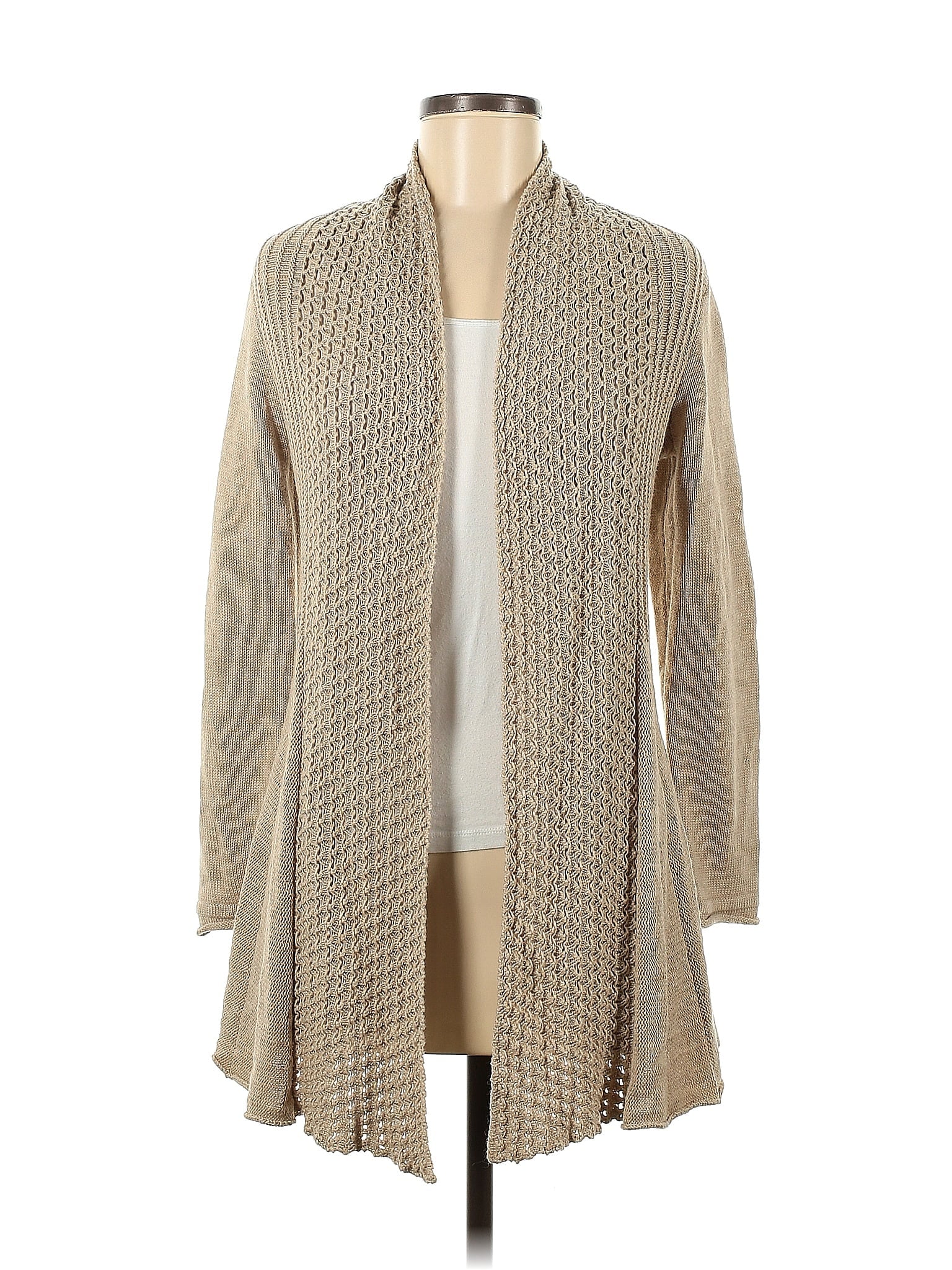 NY Collection Tan Cardigan Size M (Petite) - 81% off | ThredUp