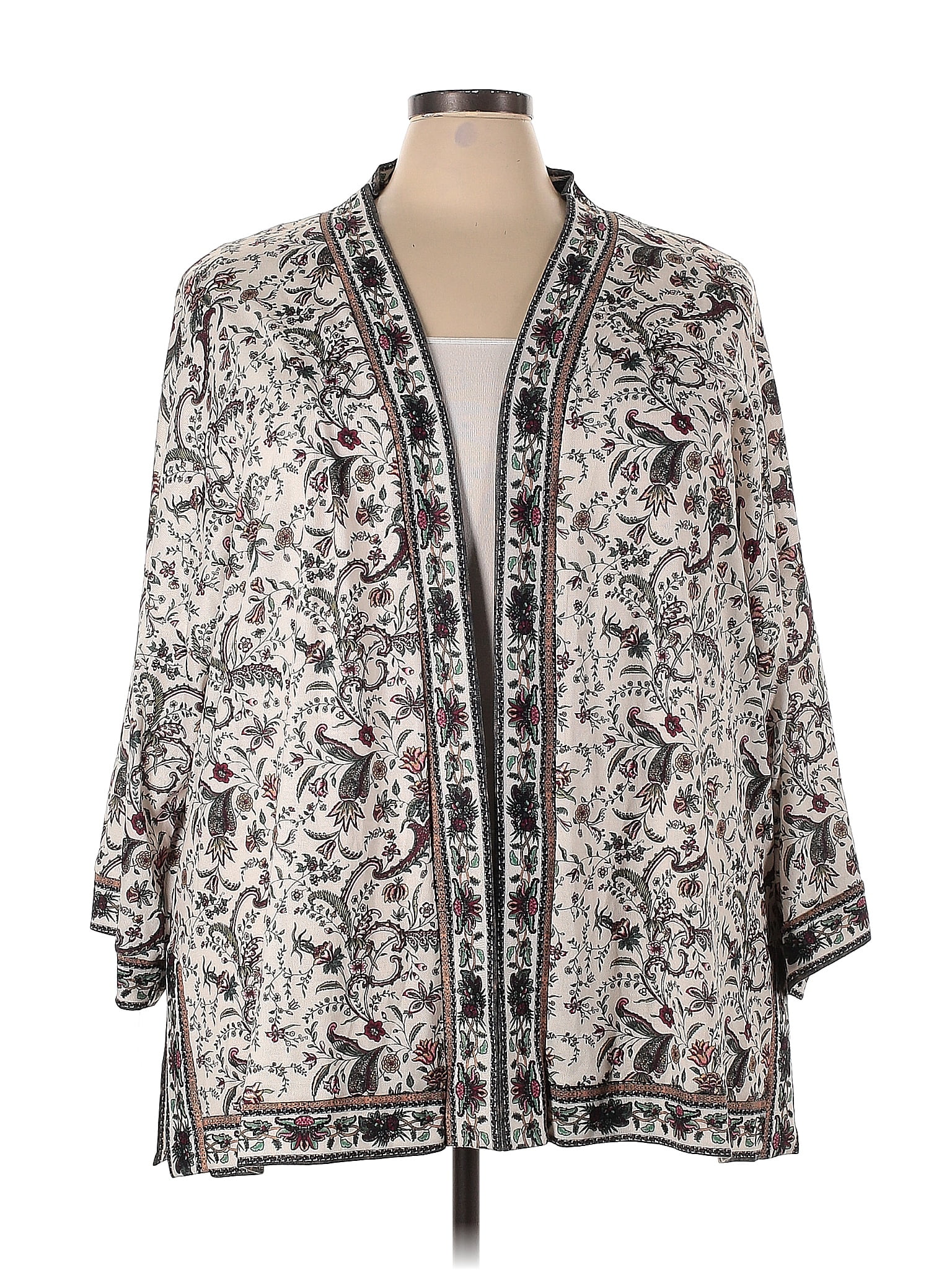 Luukse Gray Cardigan Size 4X (Plus) - 67% off | ThredUp