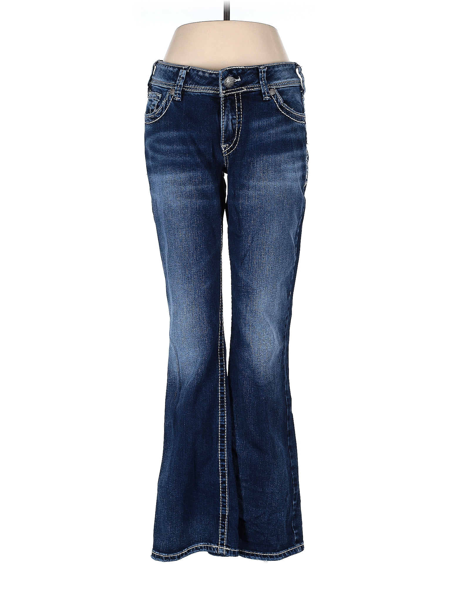 Silver Jeans Co. Hearts Stars Blue Jeans 29 Waist - 63% off | ThredUp