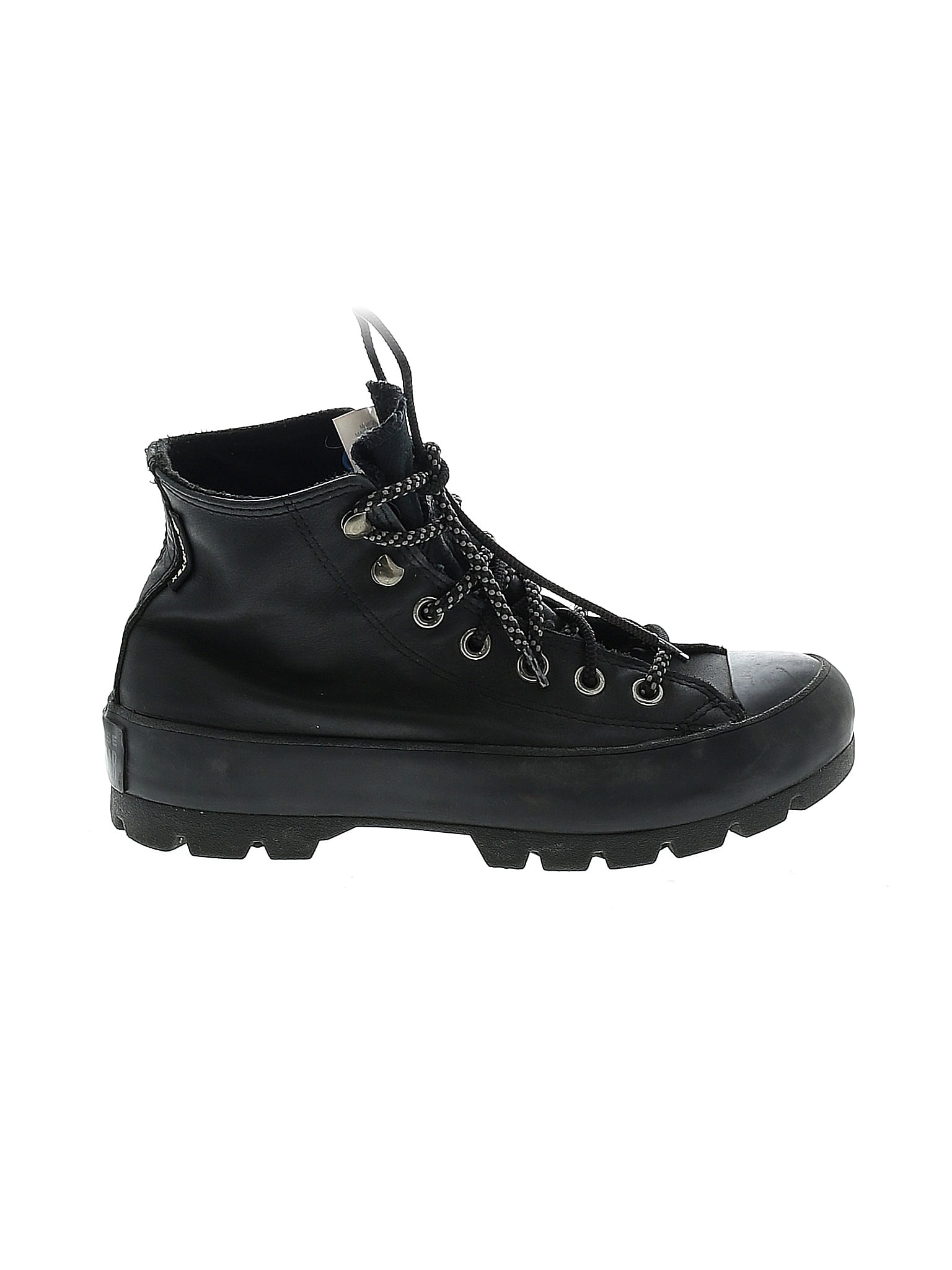 Converse 100% Leather Black Sneakers Size 6 1/2 - 46% off | ThredUp